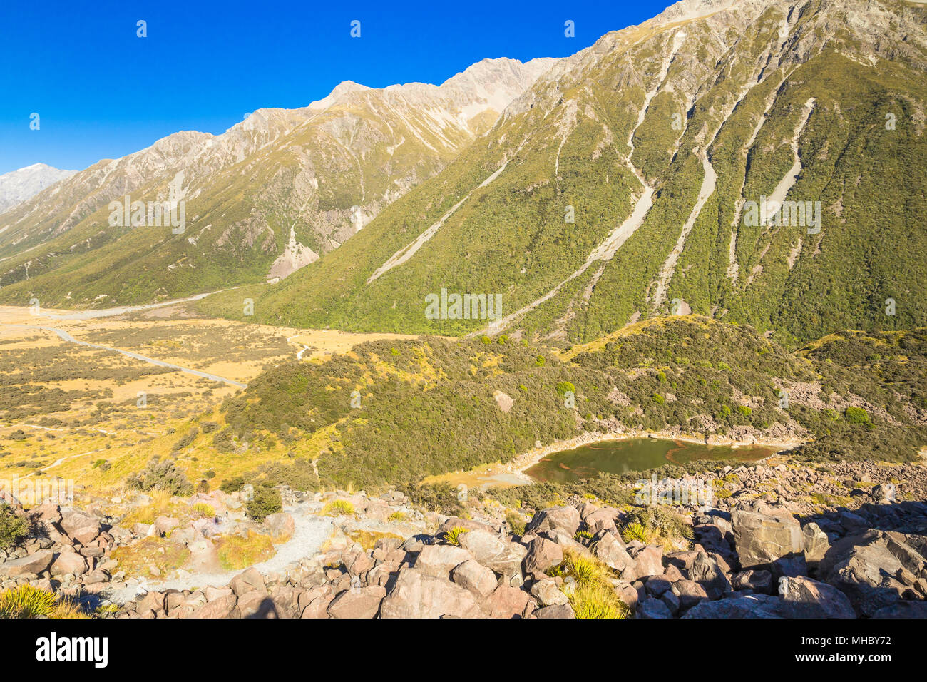 Mount Cook, New Zealand. Amazing Place Stock Photo - Alamy