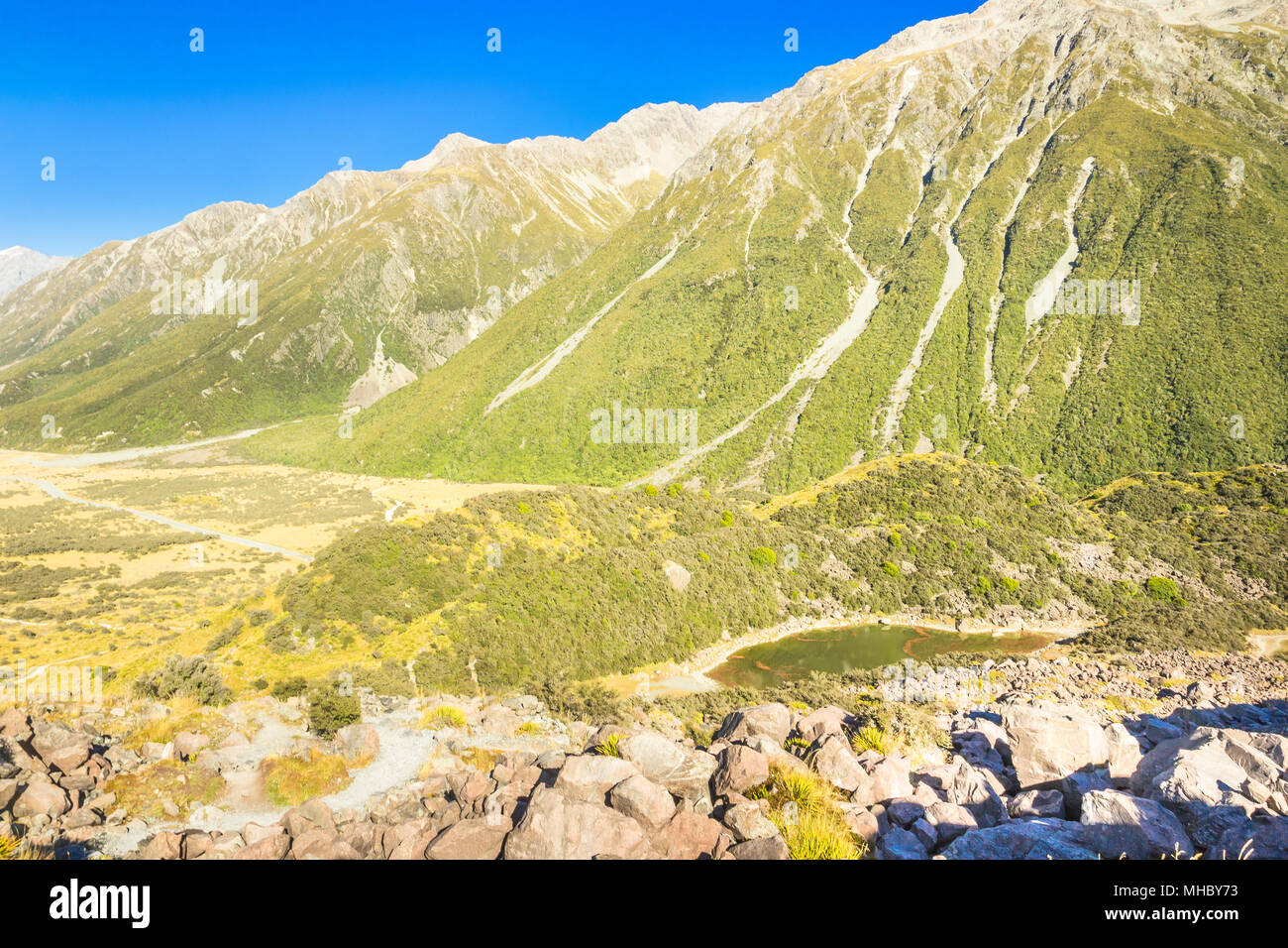 Mount Cook, New Zealand. Amazing Place Stock Photo - Alamy