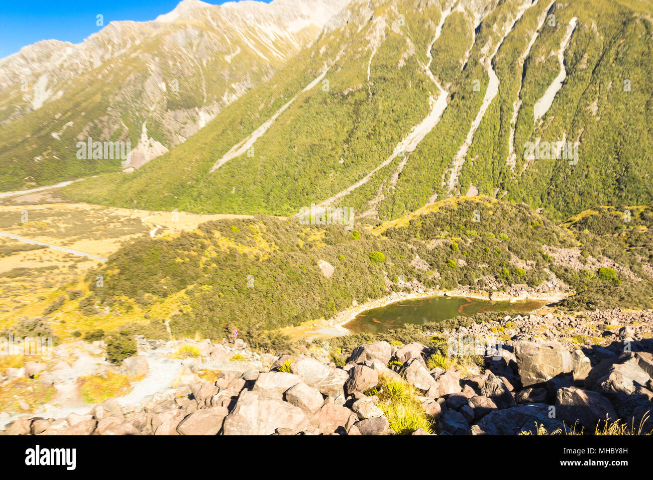 Mount Cook, New Zealand. Amazing Place Stock Photo - Alamy