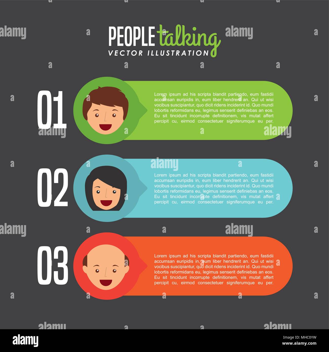people talking design, vector illustration eps10 graphic Stock Vector ...
