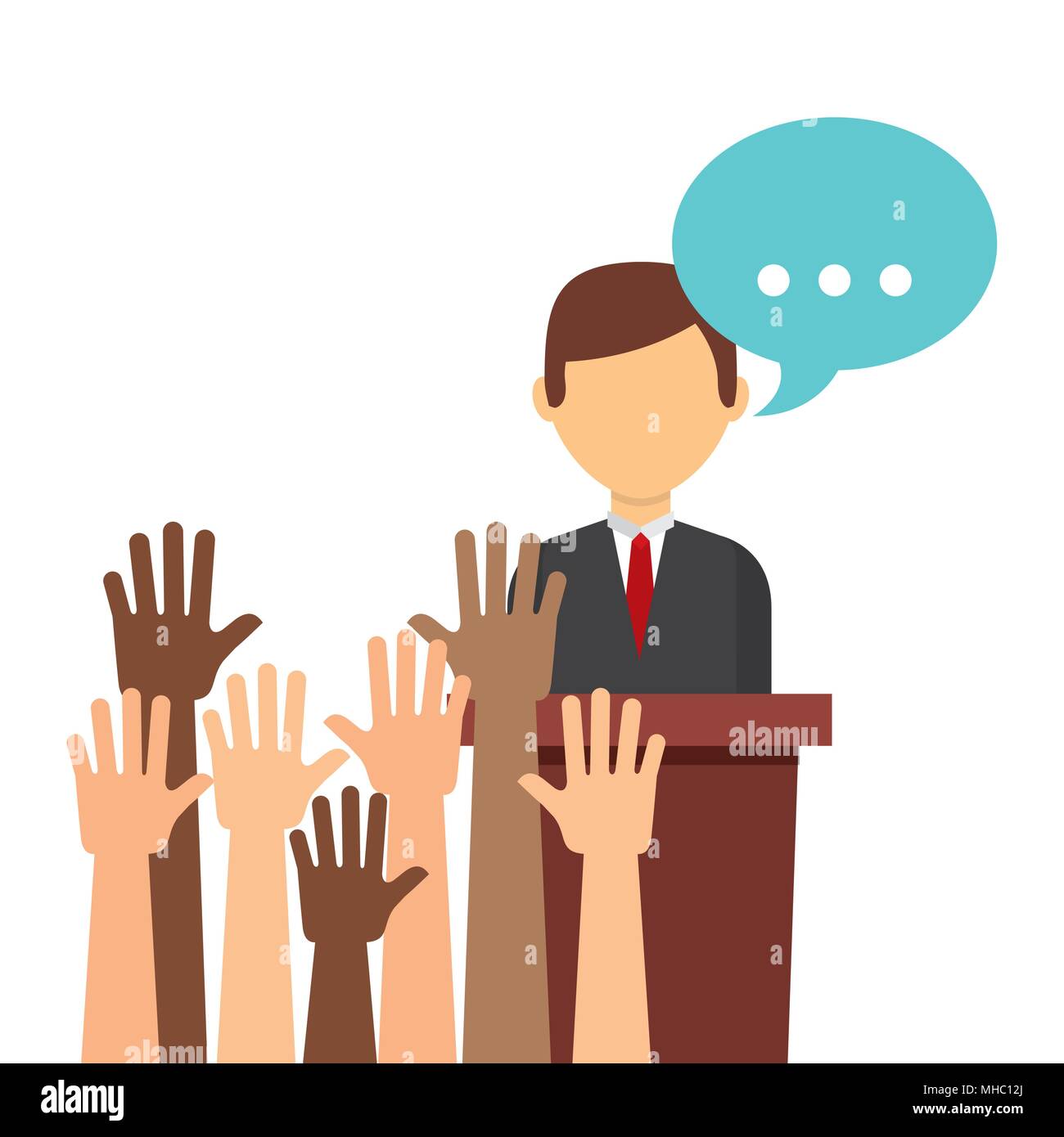 democratic election design, vector illustration eps10 graphic Stock ...