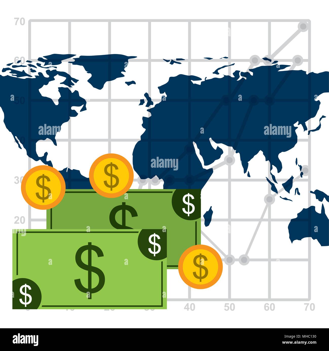global economy design, vector illustration eps10 graphic Stock Vector ...