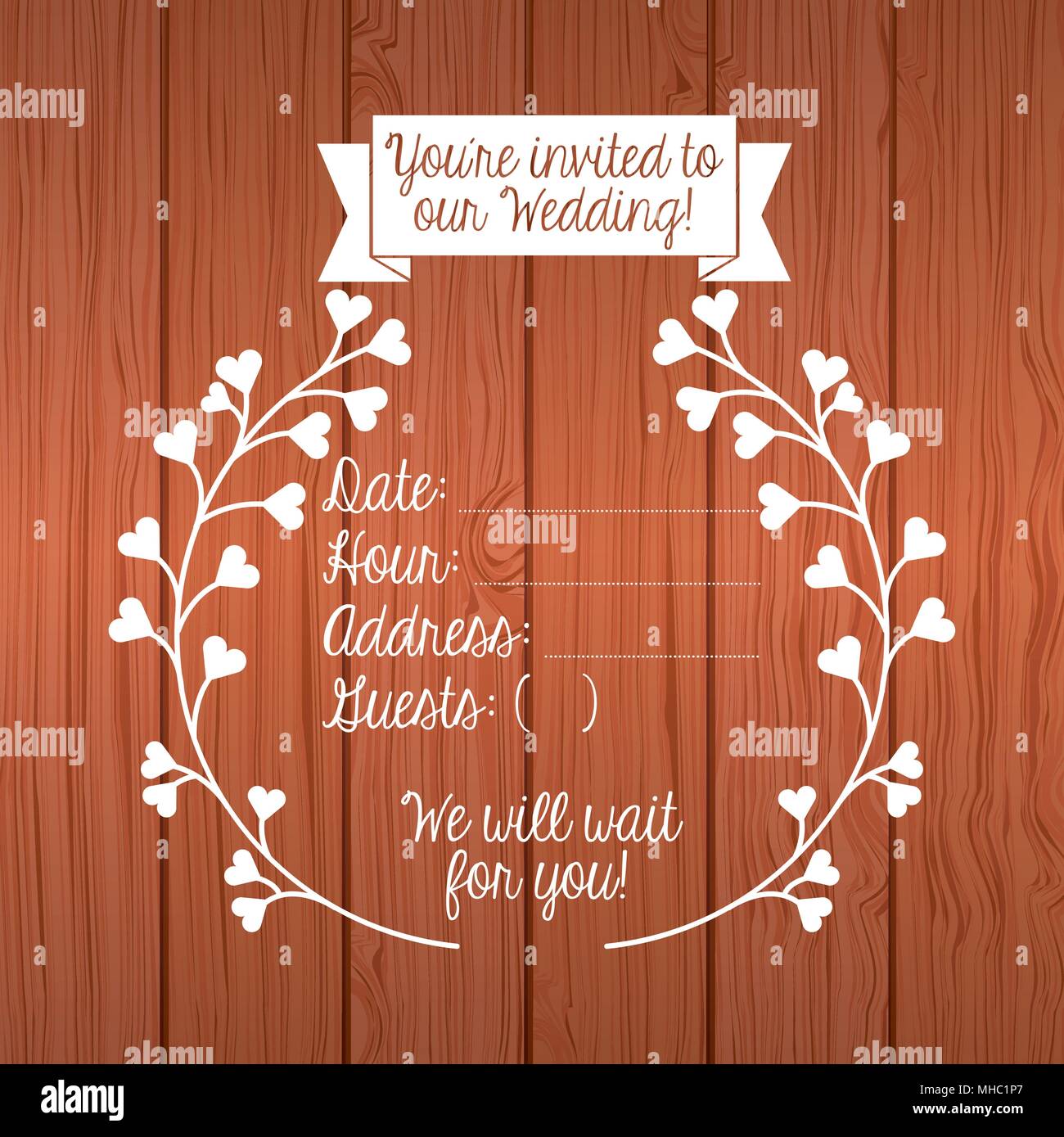 invitation card design, vector illustration eps10 graphic Stock Vector ...