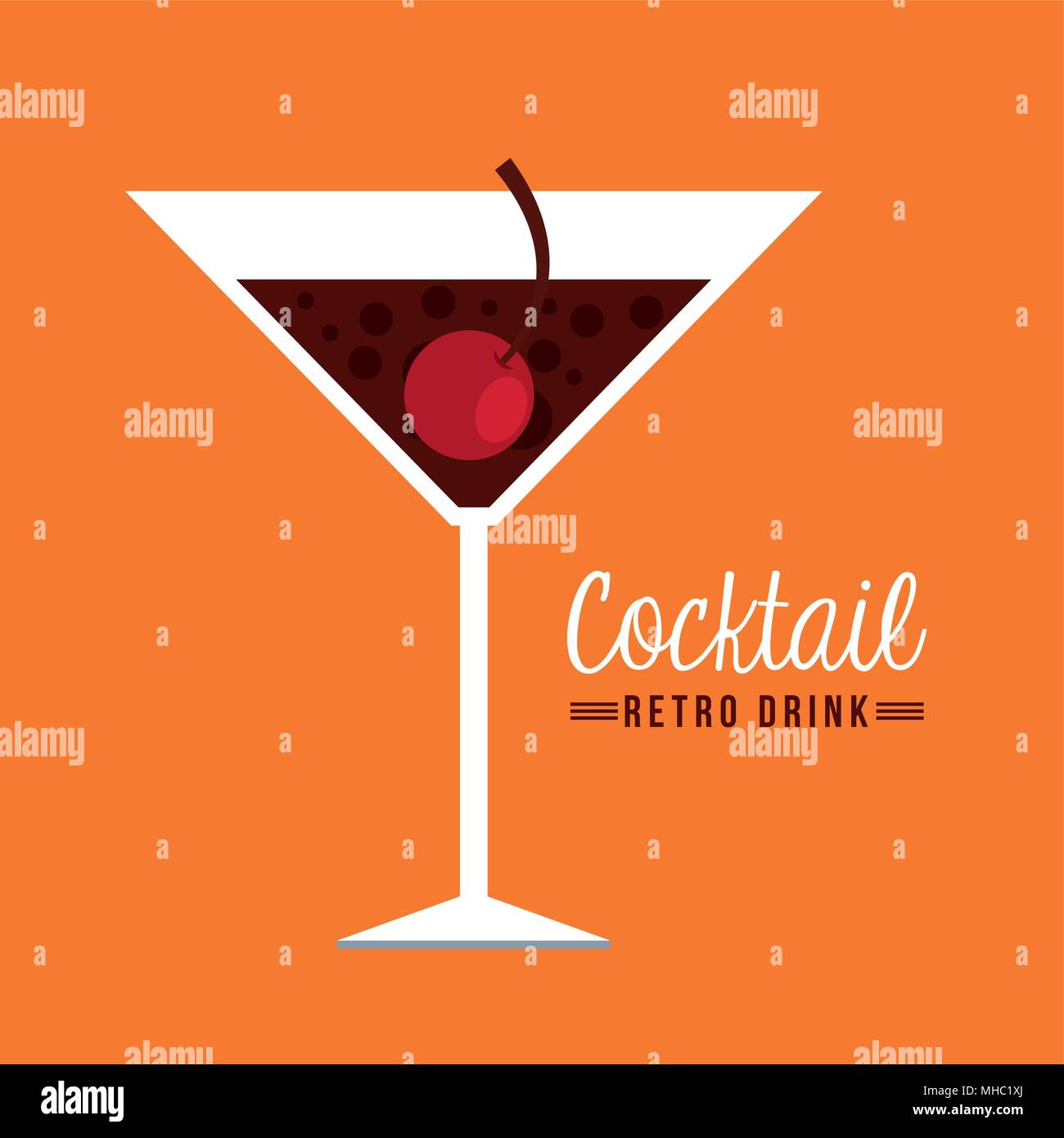 Vintage cocktail illustration 1950s hi-res stock photography and images ...