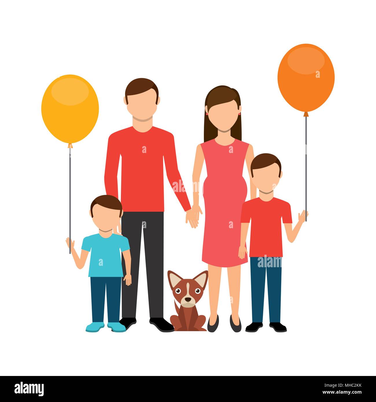 happy family design, vector illustration eps10 graphic Stock Vector ...