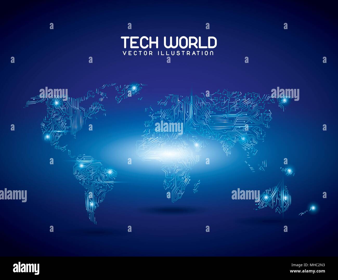 Global maps lights Stock Vector Images - Alamy