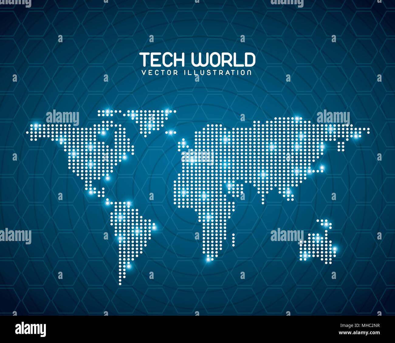 tech world design, vector illustration eps10 graphic Stock Vector Image ...