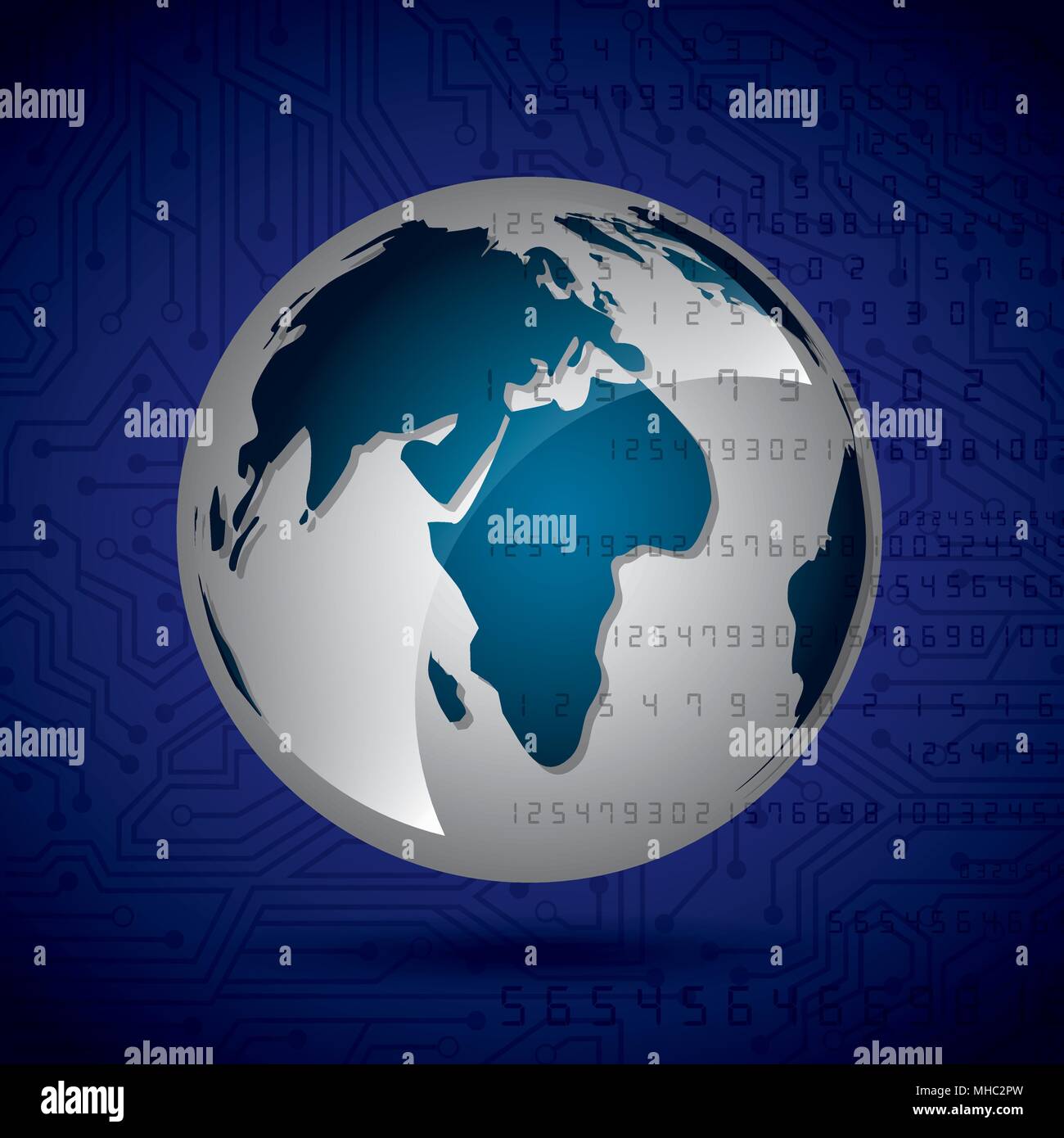 tech world design, vector illustration eps10 graphic Stock Vector Image ...