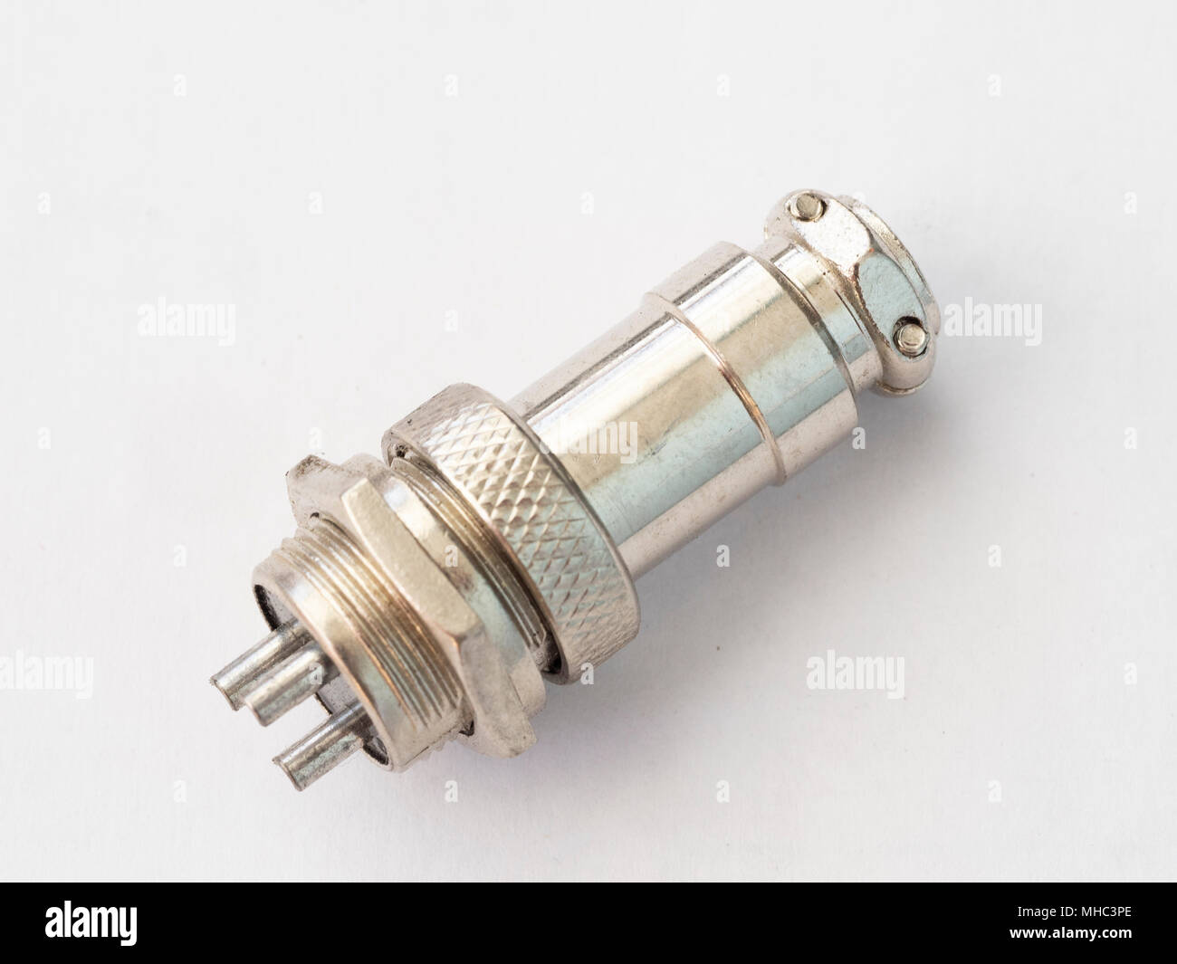 electrical connector isolated on white background Stock Photo - Alamy