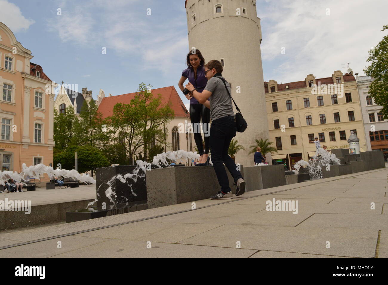 ricci tauscher in goerlitz singer saengerin model Stock Photo - Alamy