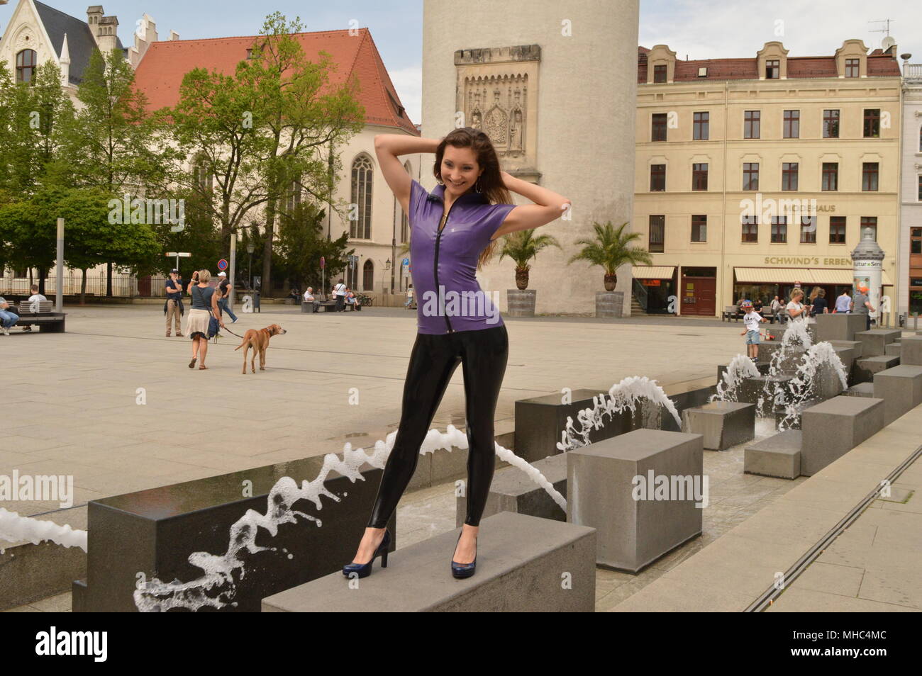ricci tauscher in goerlitz singer saengerin model Stock Photo - Alamy