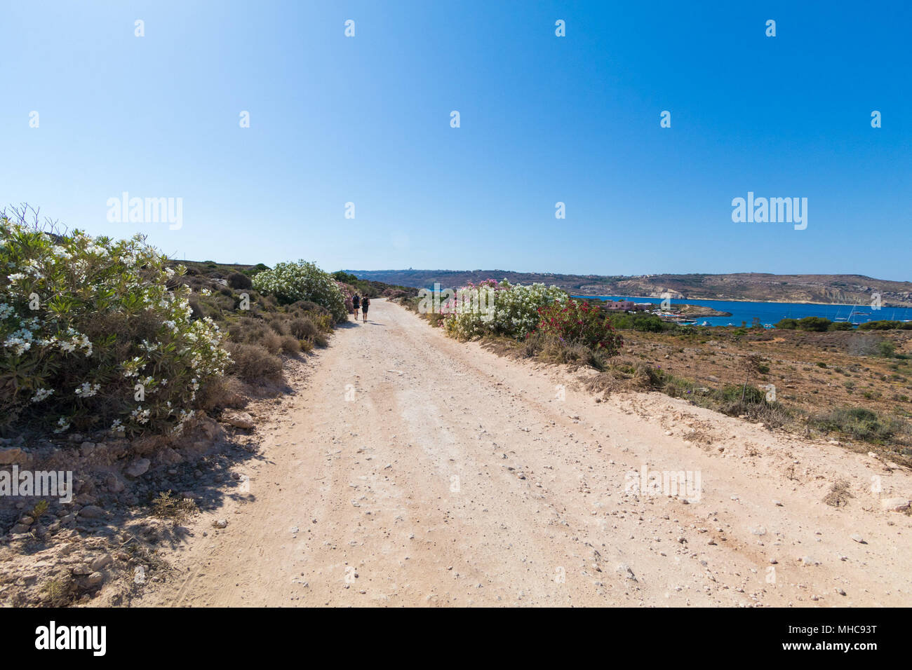 path to st Maria Bay Stock Photo - Alamy
