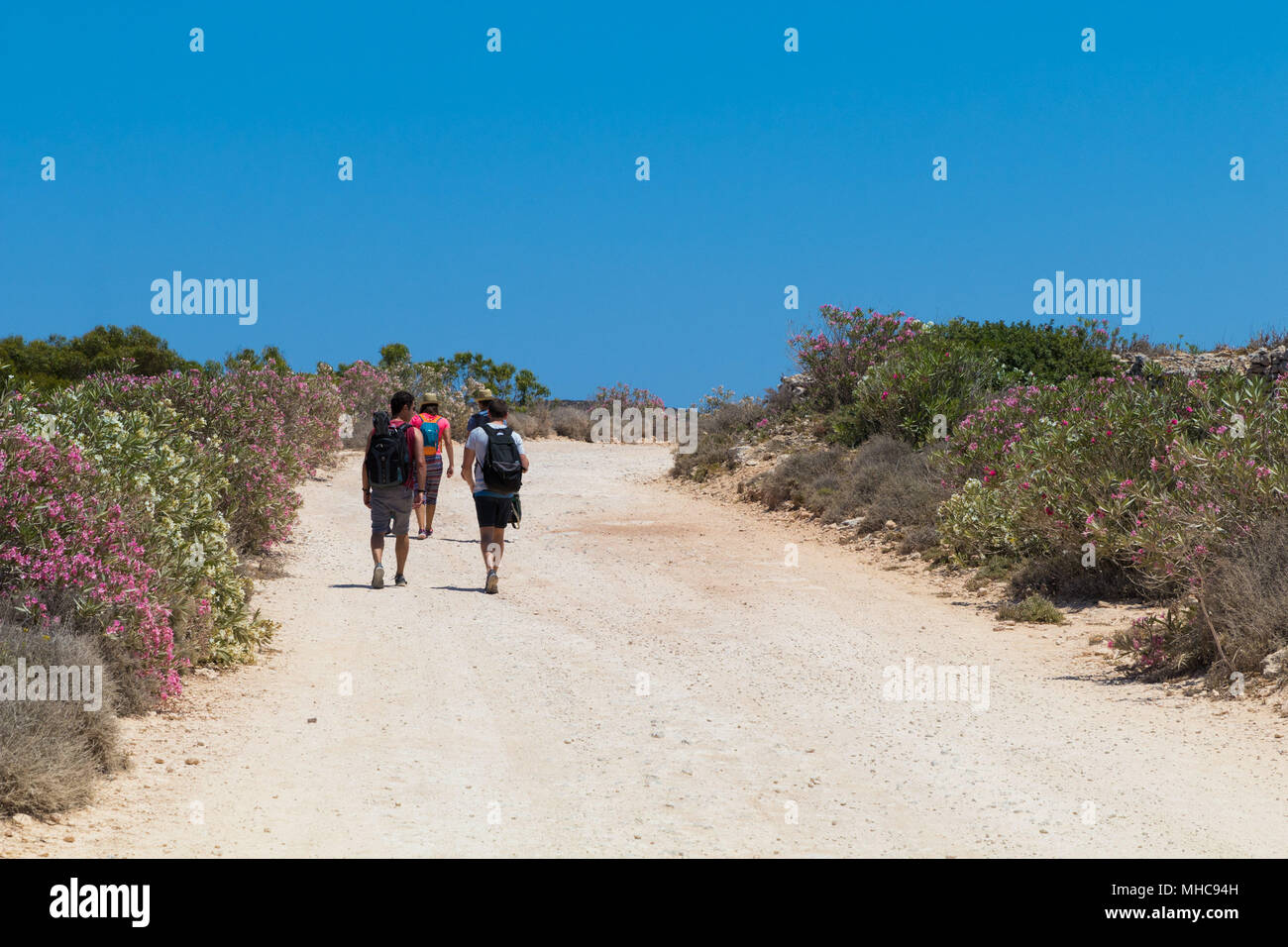 path to st Maria Bay Stock Photo - Alamy