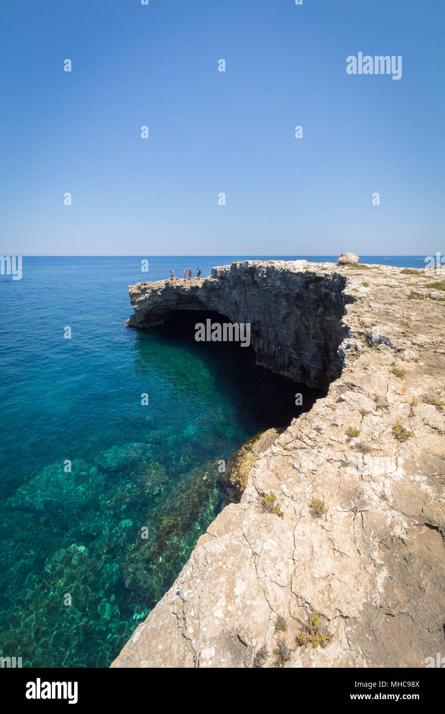sea caves comino Stock Photo - Alamy