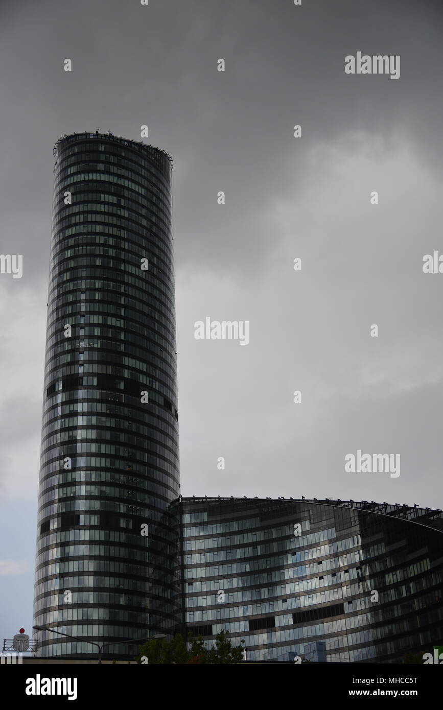 Impressive skyskraper / high rise 'Sky Tower' in Polish commercial ...