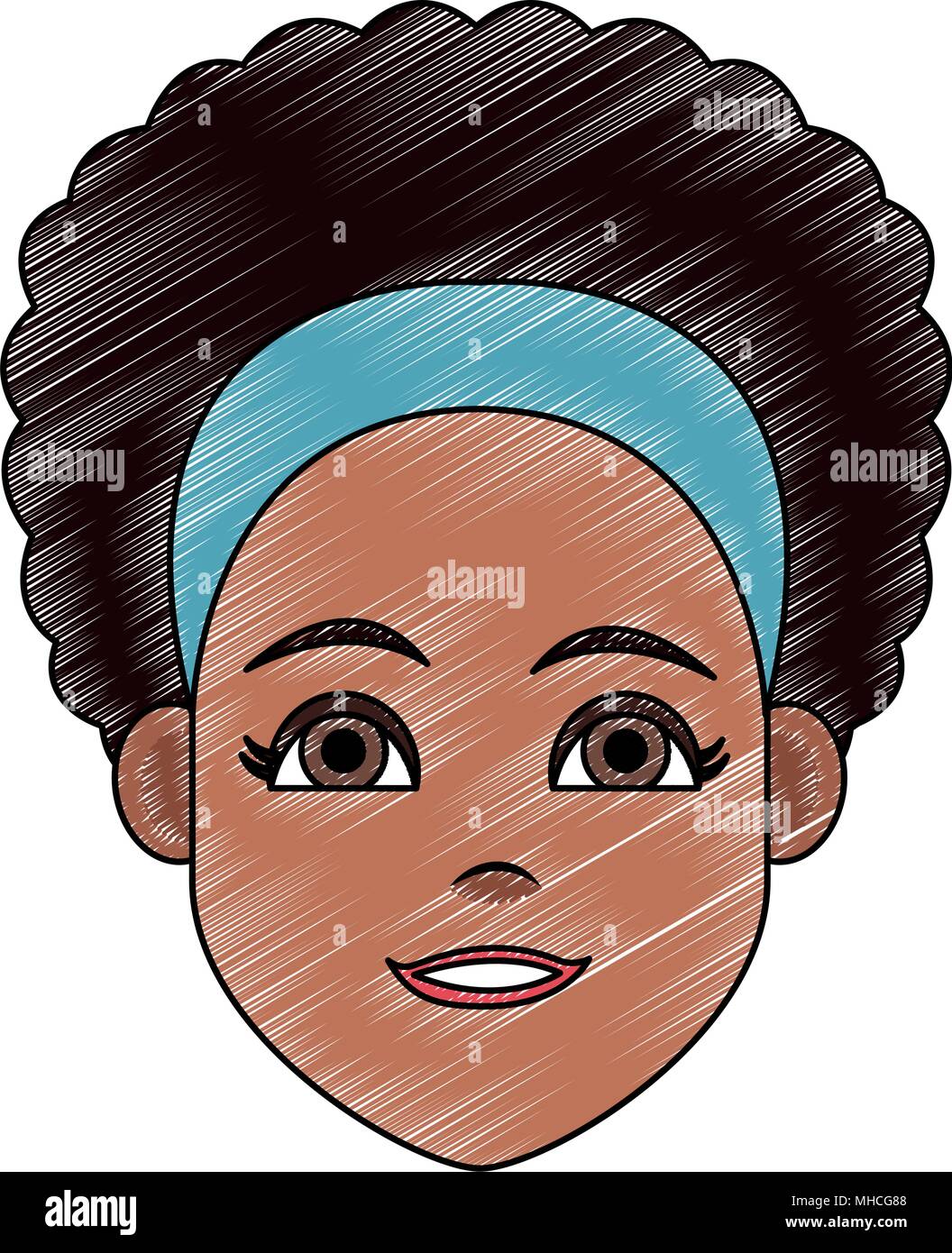 Young woman face cartoon scribble Stock Vector Image & Art - Alamy