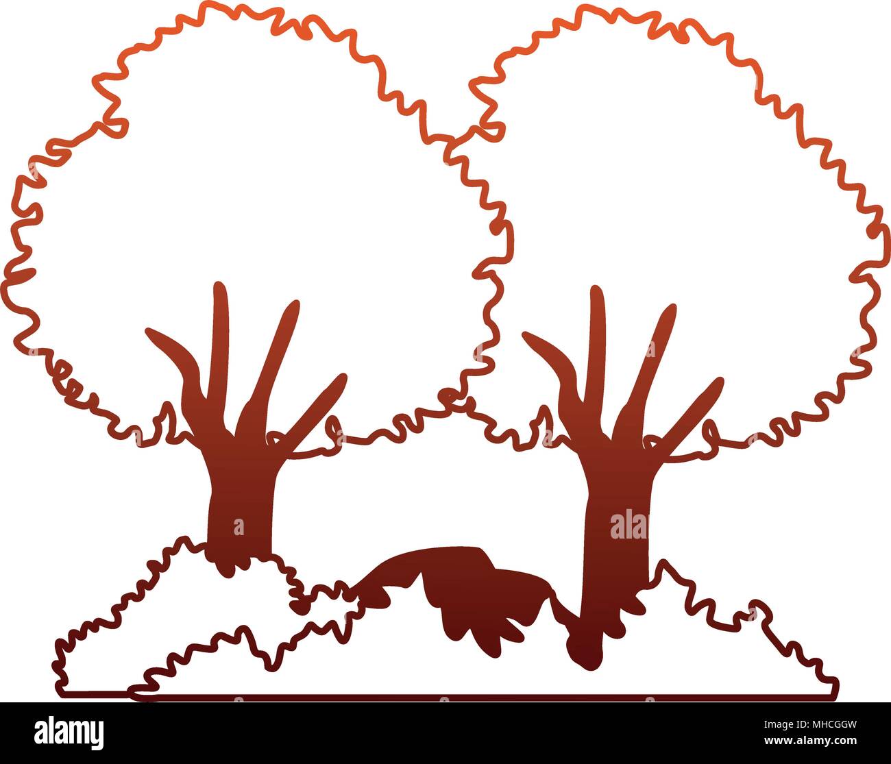 Growth on rocks Stock Vector Images - Alamy