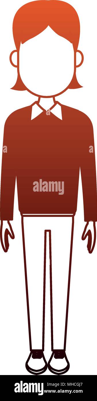 Profile man on red Stock Vector Images - Alamy