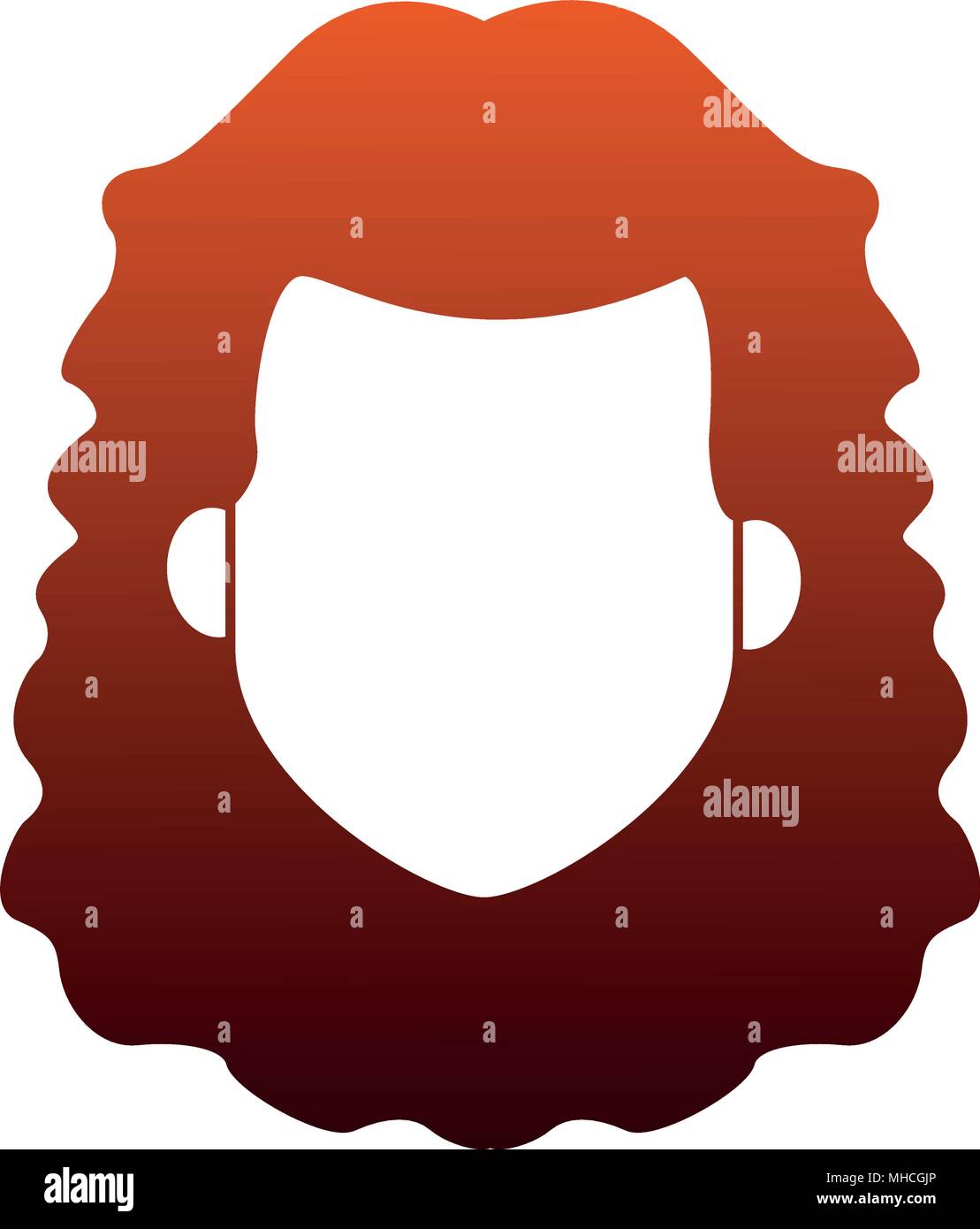 woman faceless cartoon on red lines Stock Vector Image & Art - Alamy