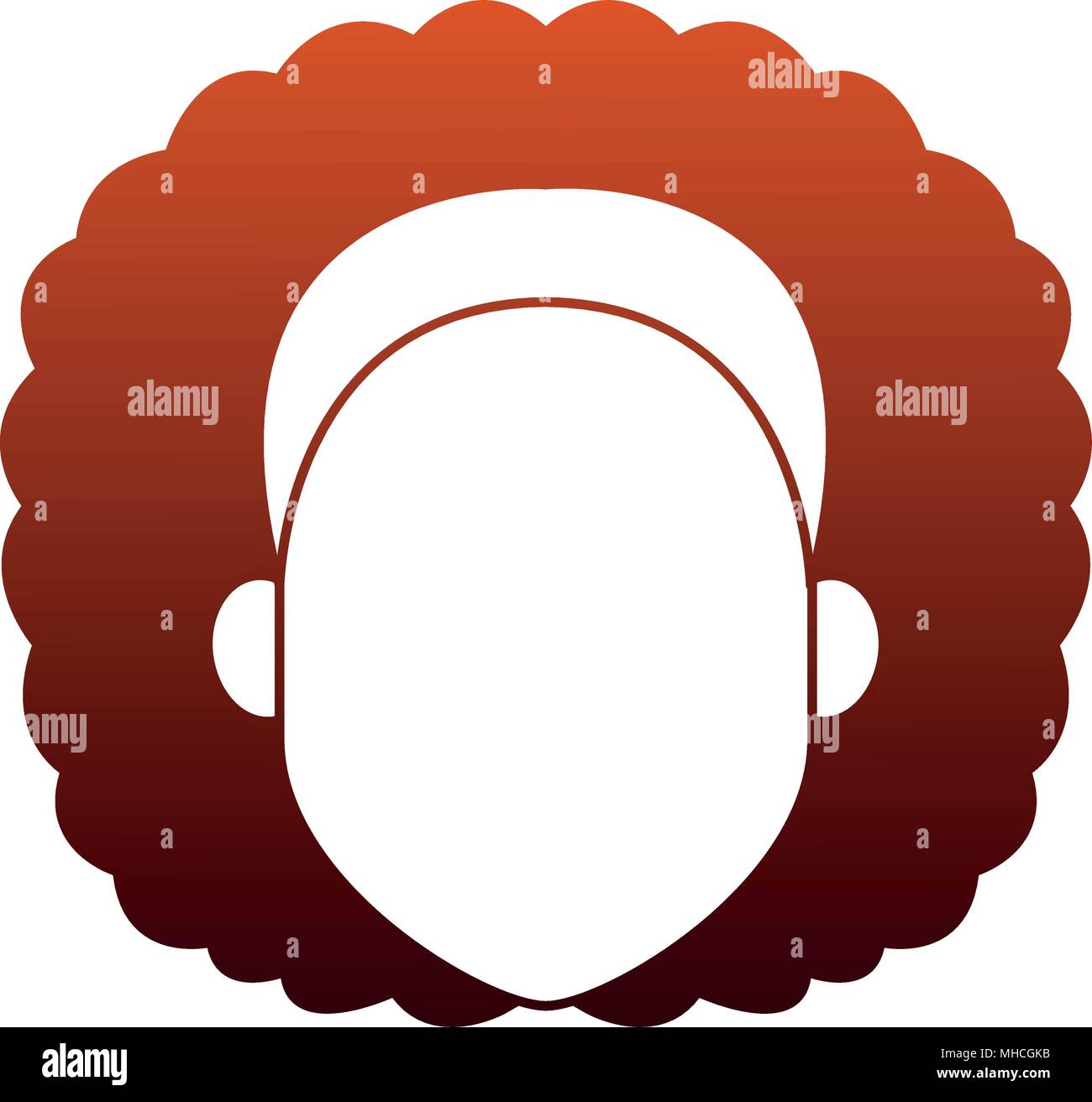 woman faceless cartoon on red lines Stock Vector Image & Art - Alamy