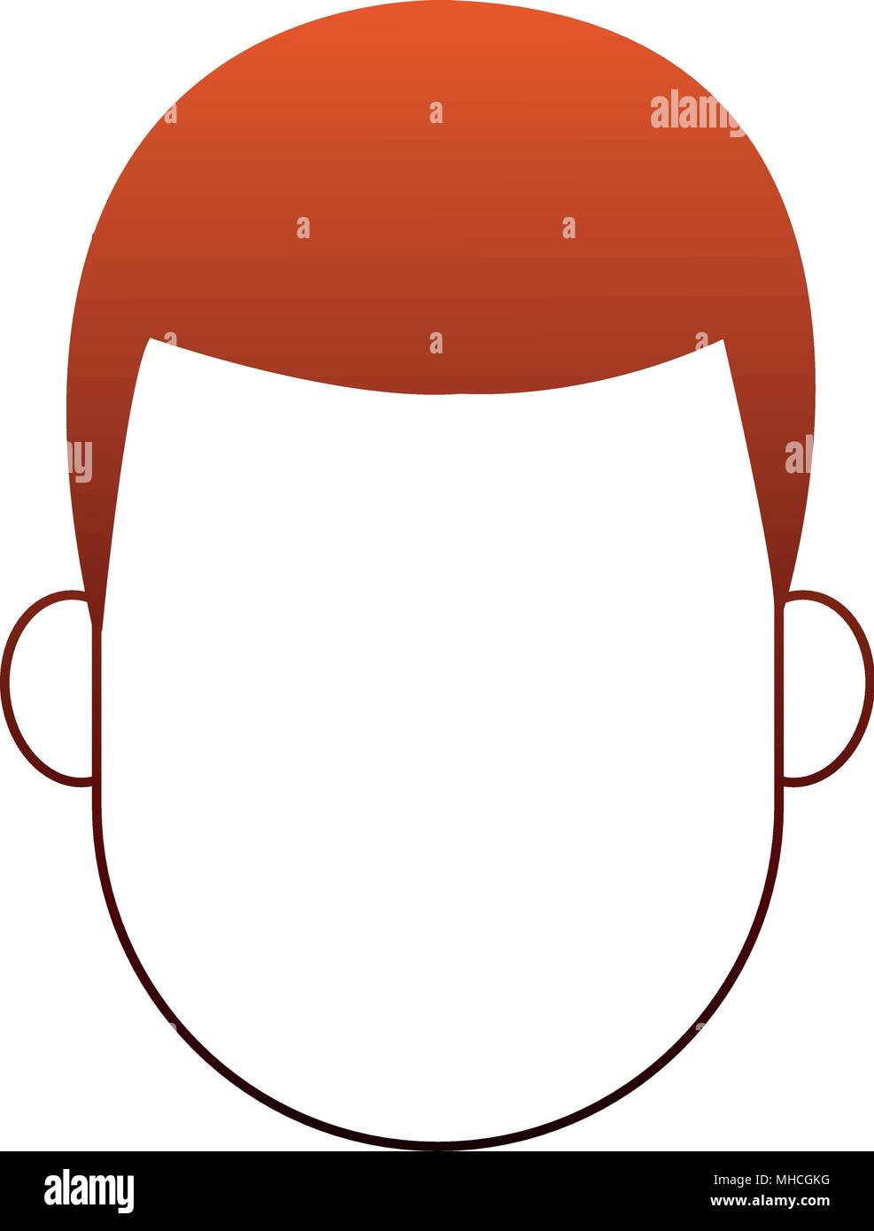 Man faceless cartoon on red lines Stock Vector Image & Art - Alamy