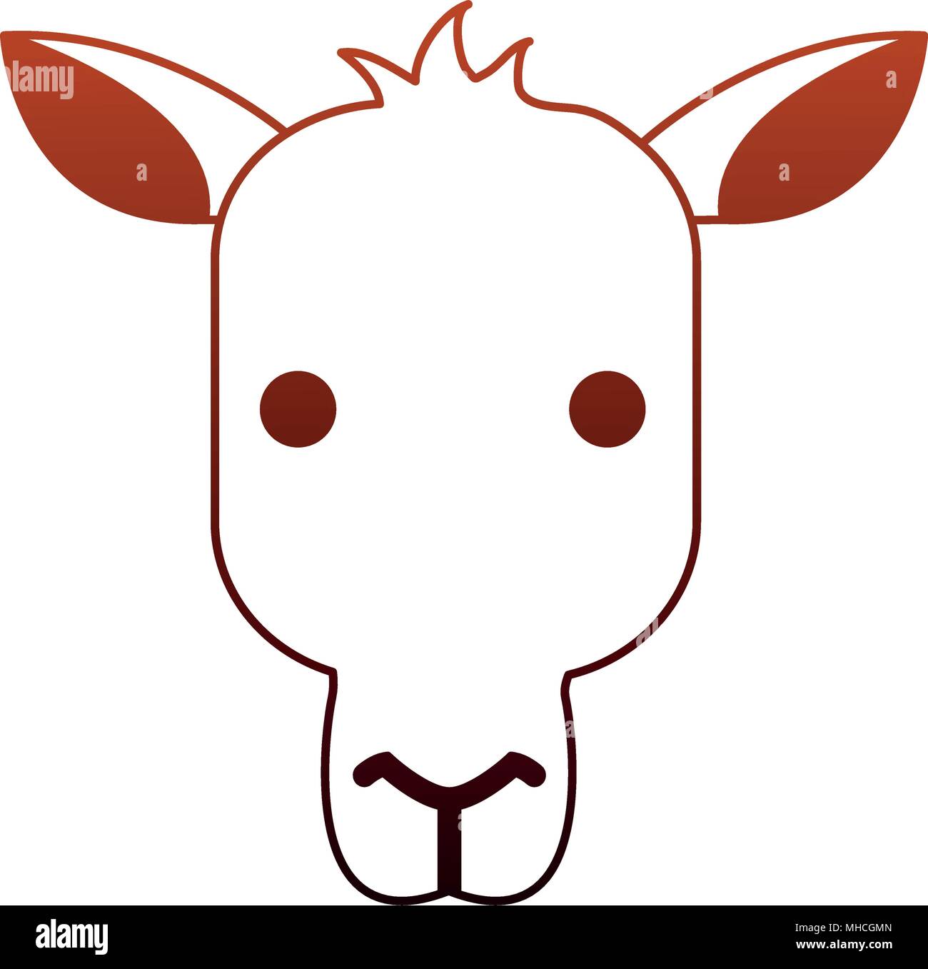 Baby bison wild animal on red lines Stock Vector Image & Art - Alamy