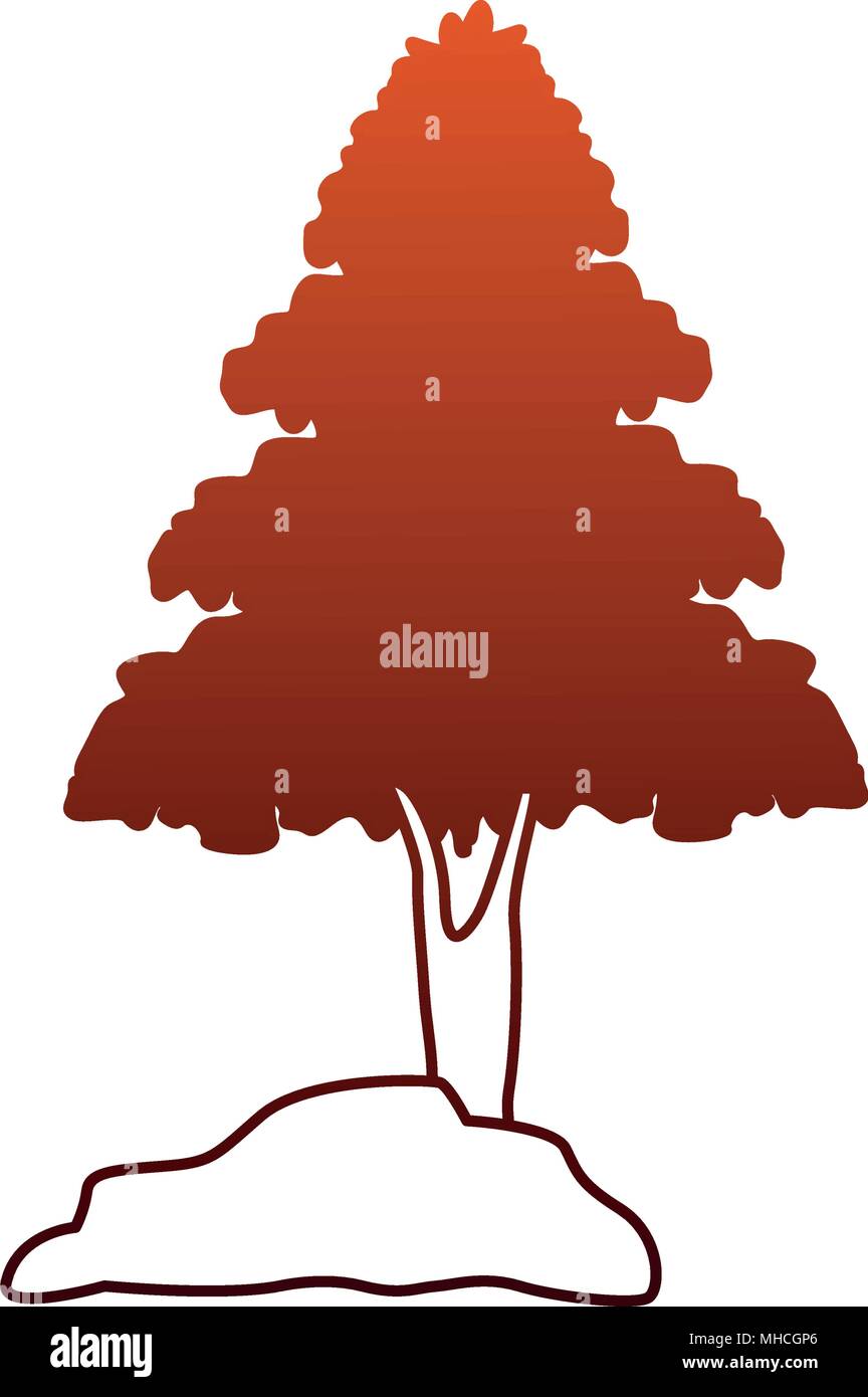 Red rocks tree Stock Vector Images - Alamy