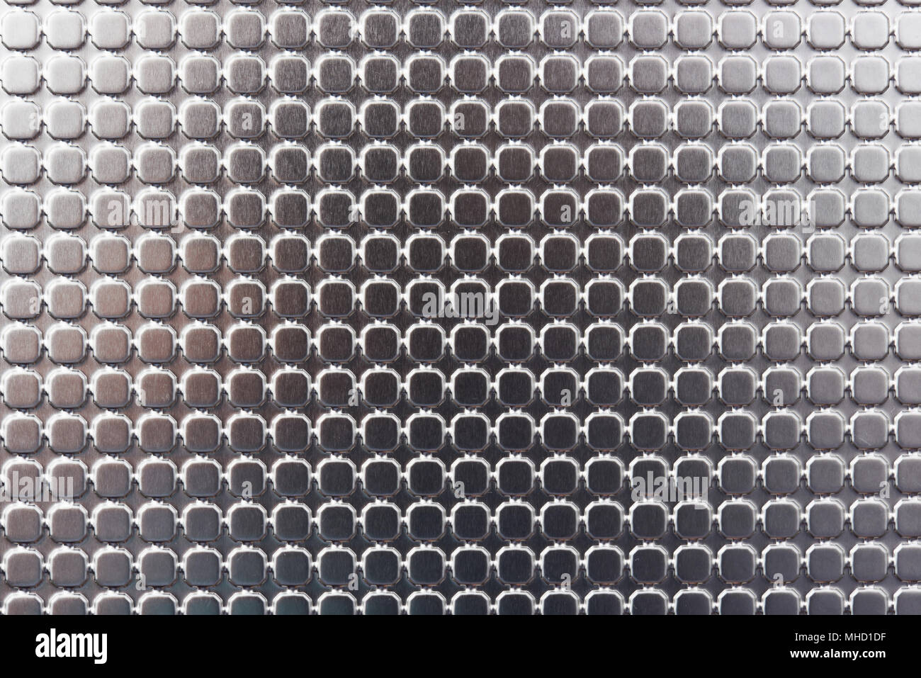 Metallic squares pattern close-up. Chrome abstract texture background ...