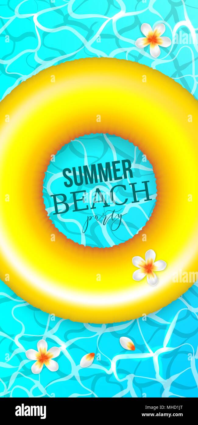 Summer water pool waves poster Stock Vector Image & Art - Alamy