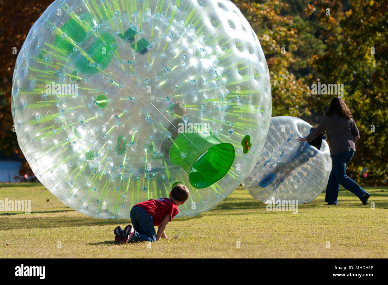 Zorbing fall hi-res stock photography and images - Alamy