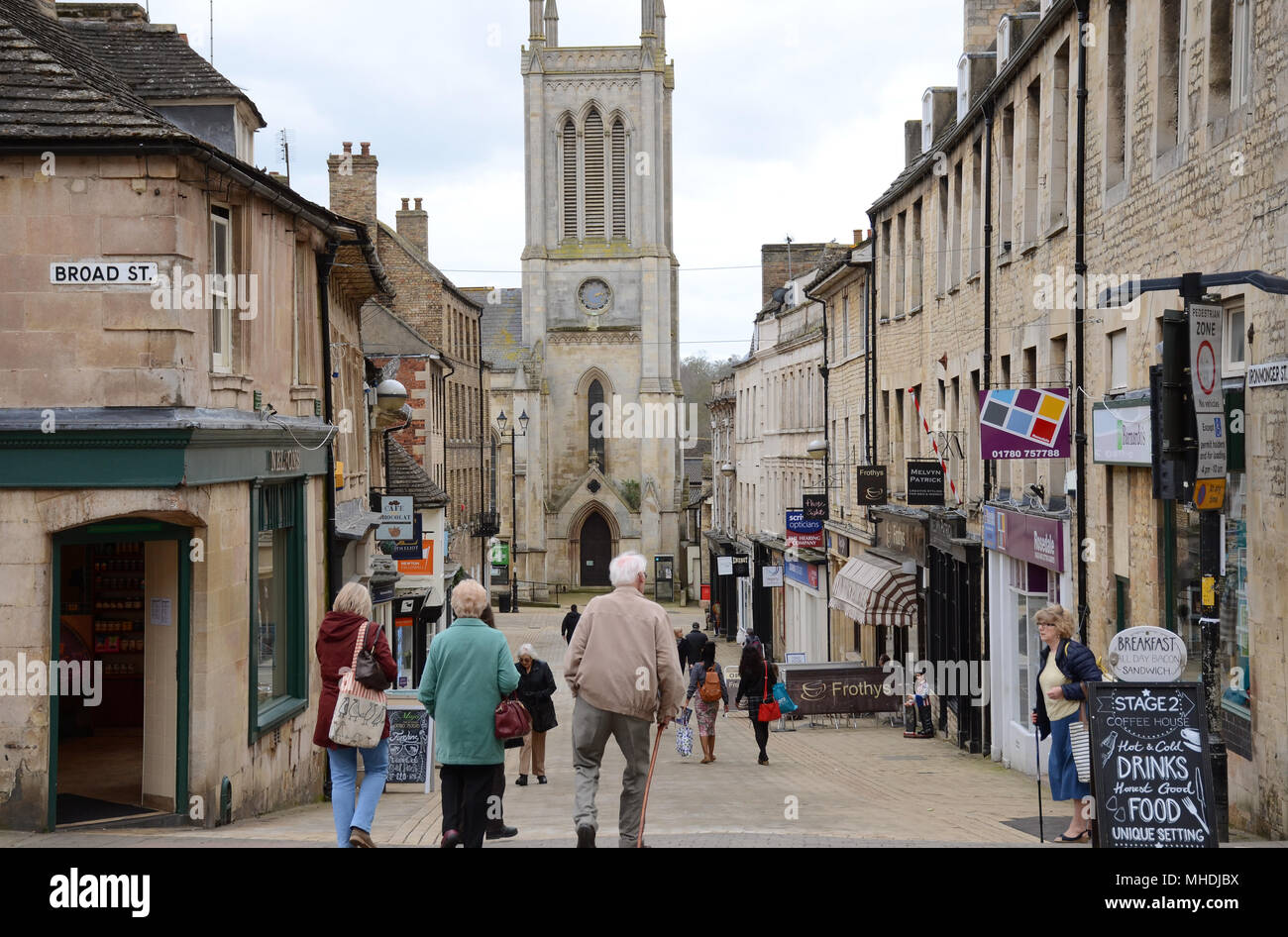 Ironmonger Street, Stamford, Lincolnshire Stock Photo - Alamy