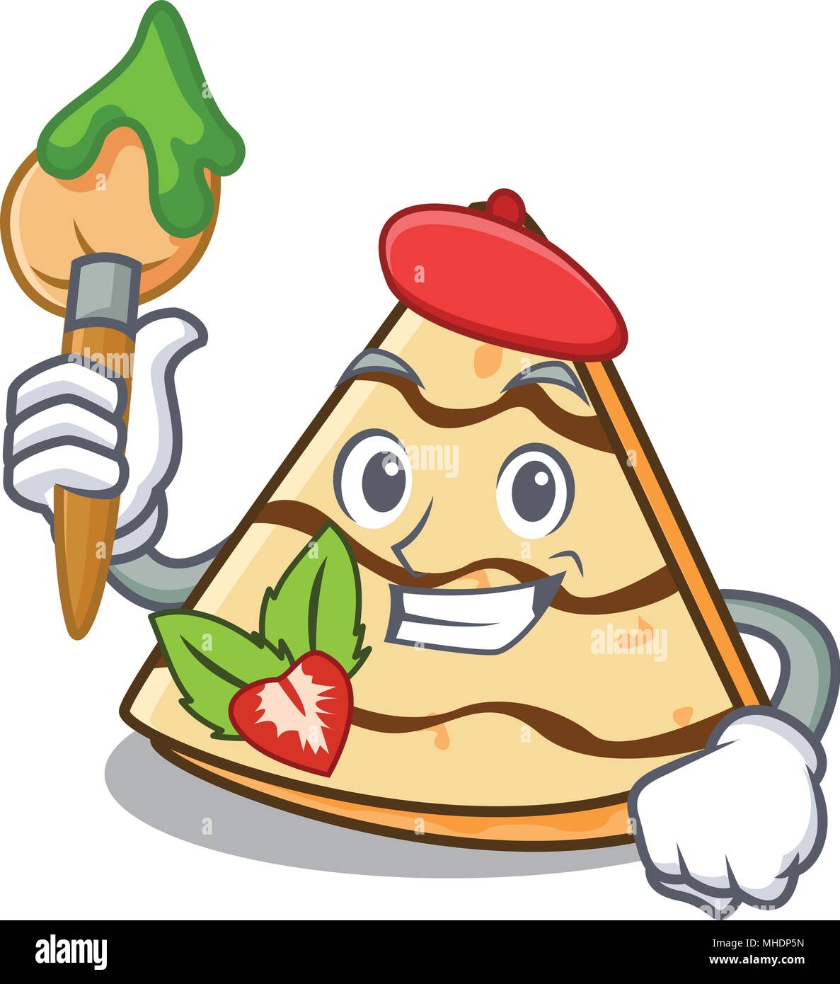 Artist crepe character cartoon style Stock Vector Image & Art - Alamy