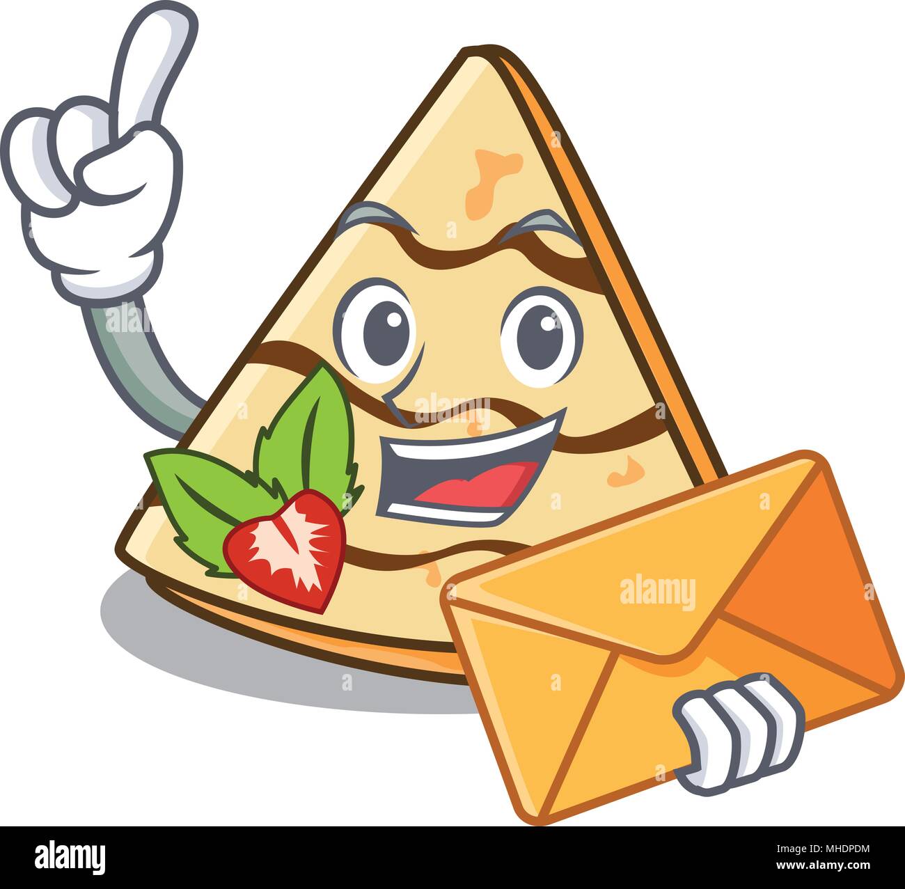 With envelope crepe character cartoon style Stock Vector Image & Art ...