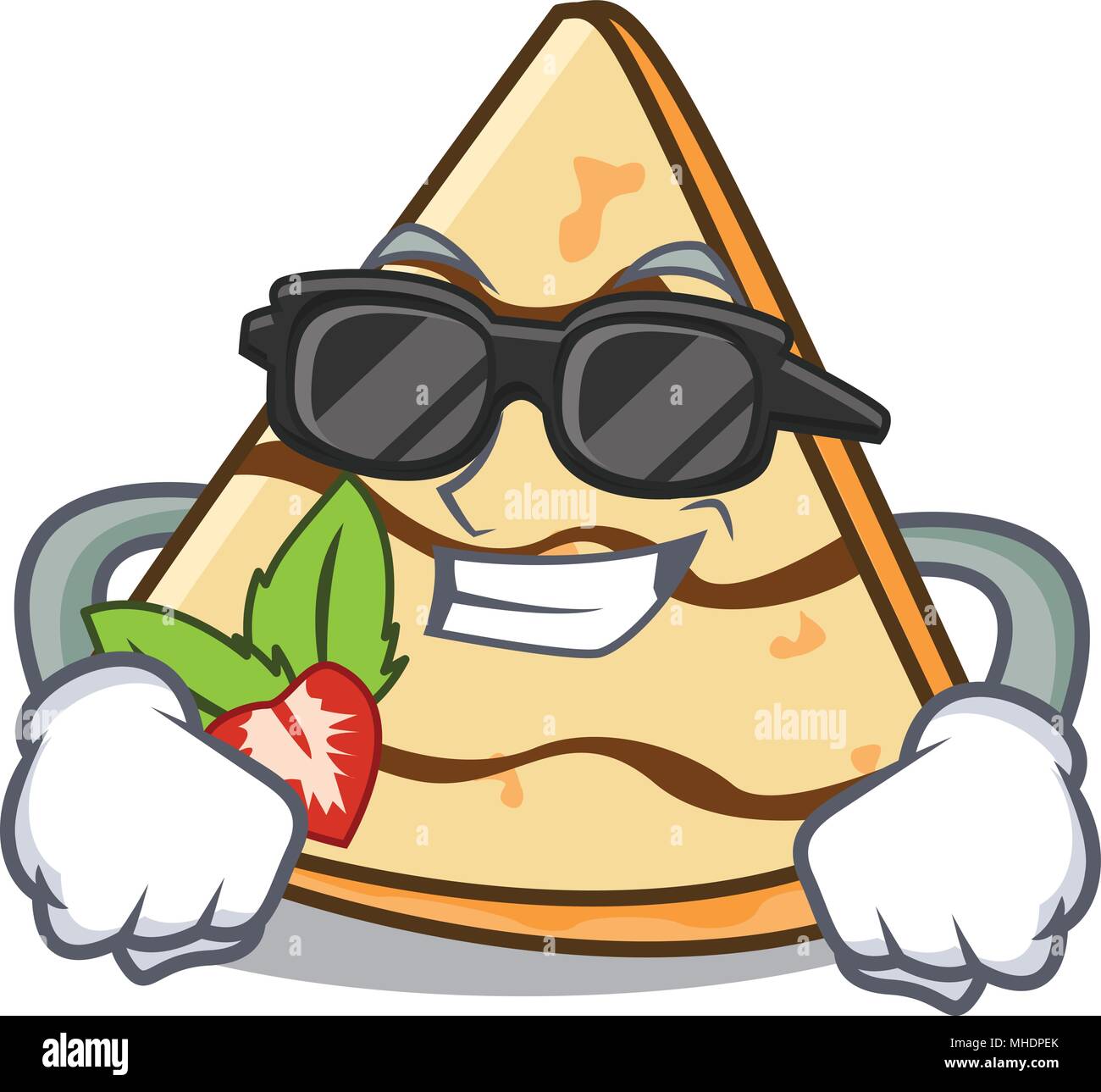 Super cool crepe character cartoon style Stock Vector Image & Art - Alamy