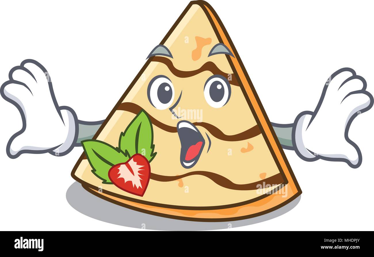 Surprised crepe mascot cartoon style Stock Vector Image & Art - Alamy