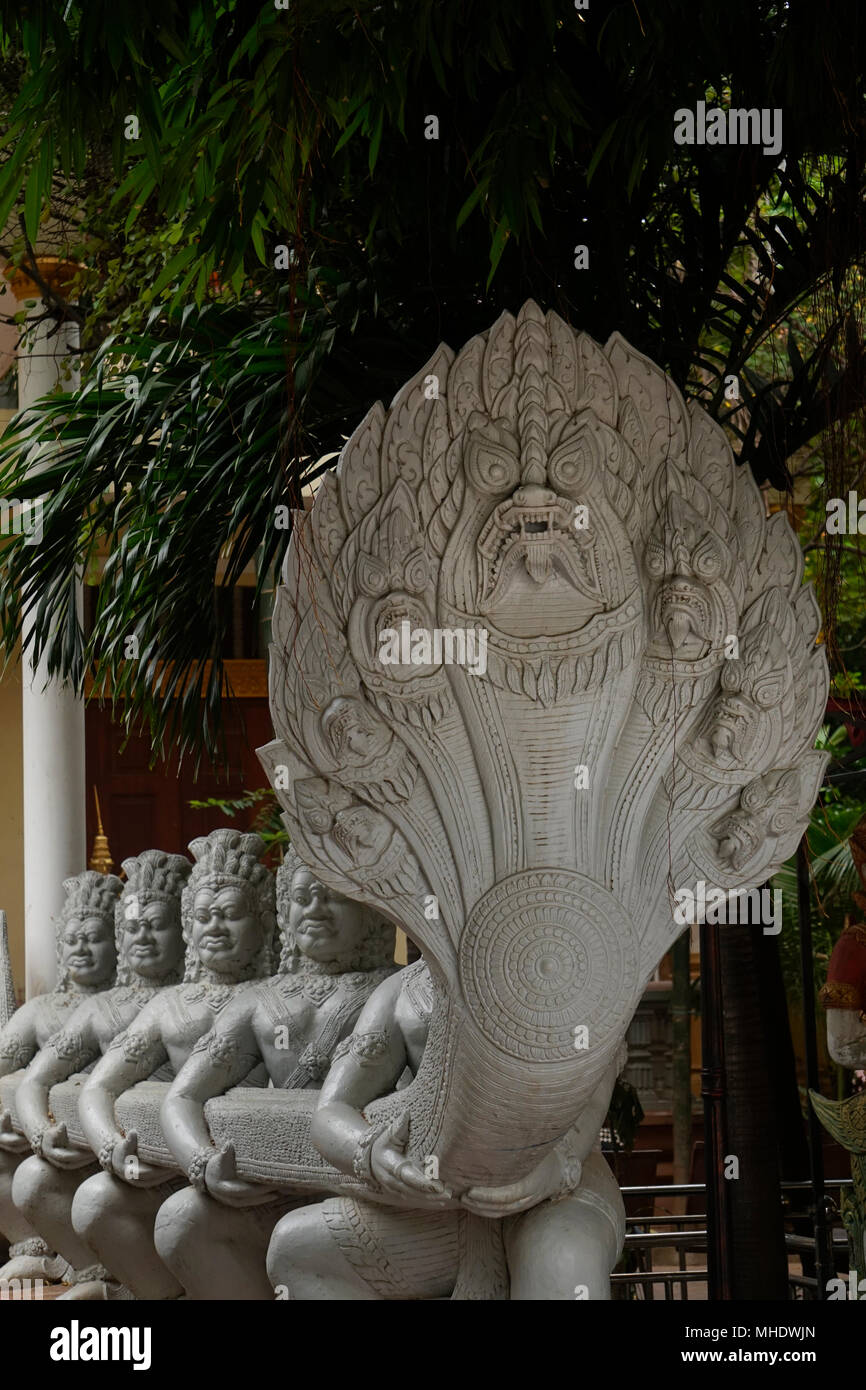 Wat Botum (Wat Botumvatey), Phnom Penh city, Cambodia Stock Photo - Alamy