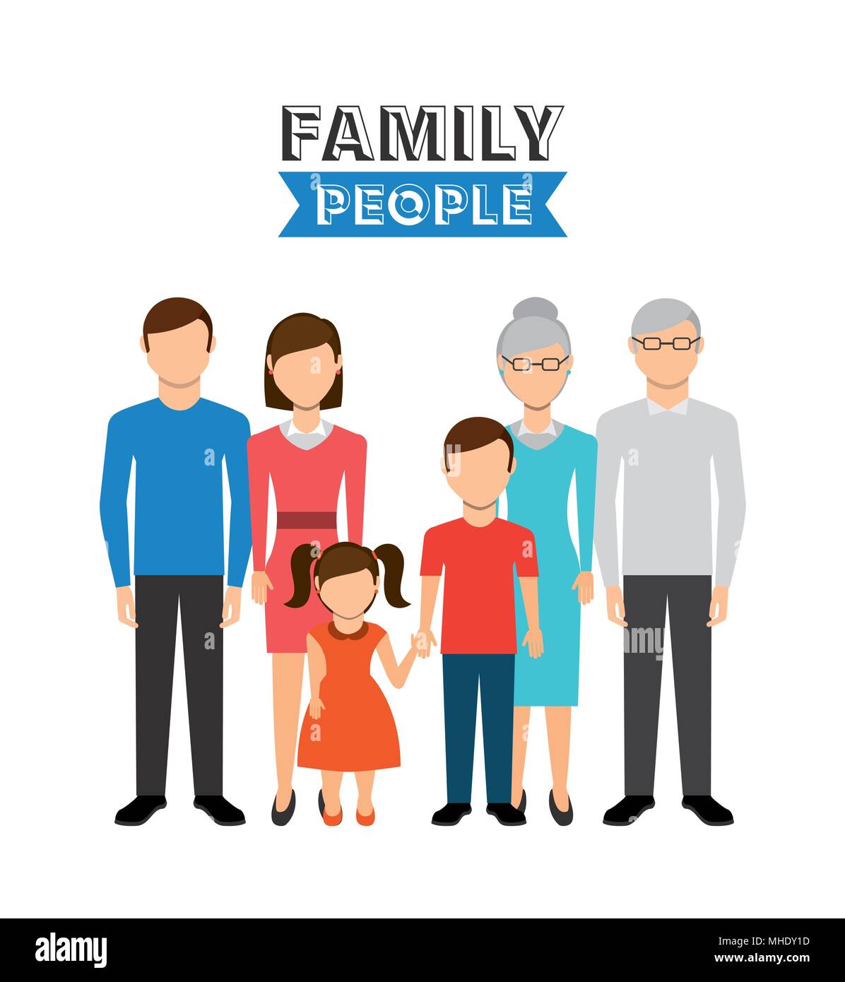 family people Stock Vector Image & Art - Alamy