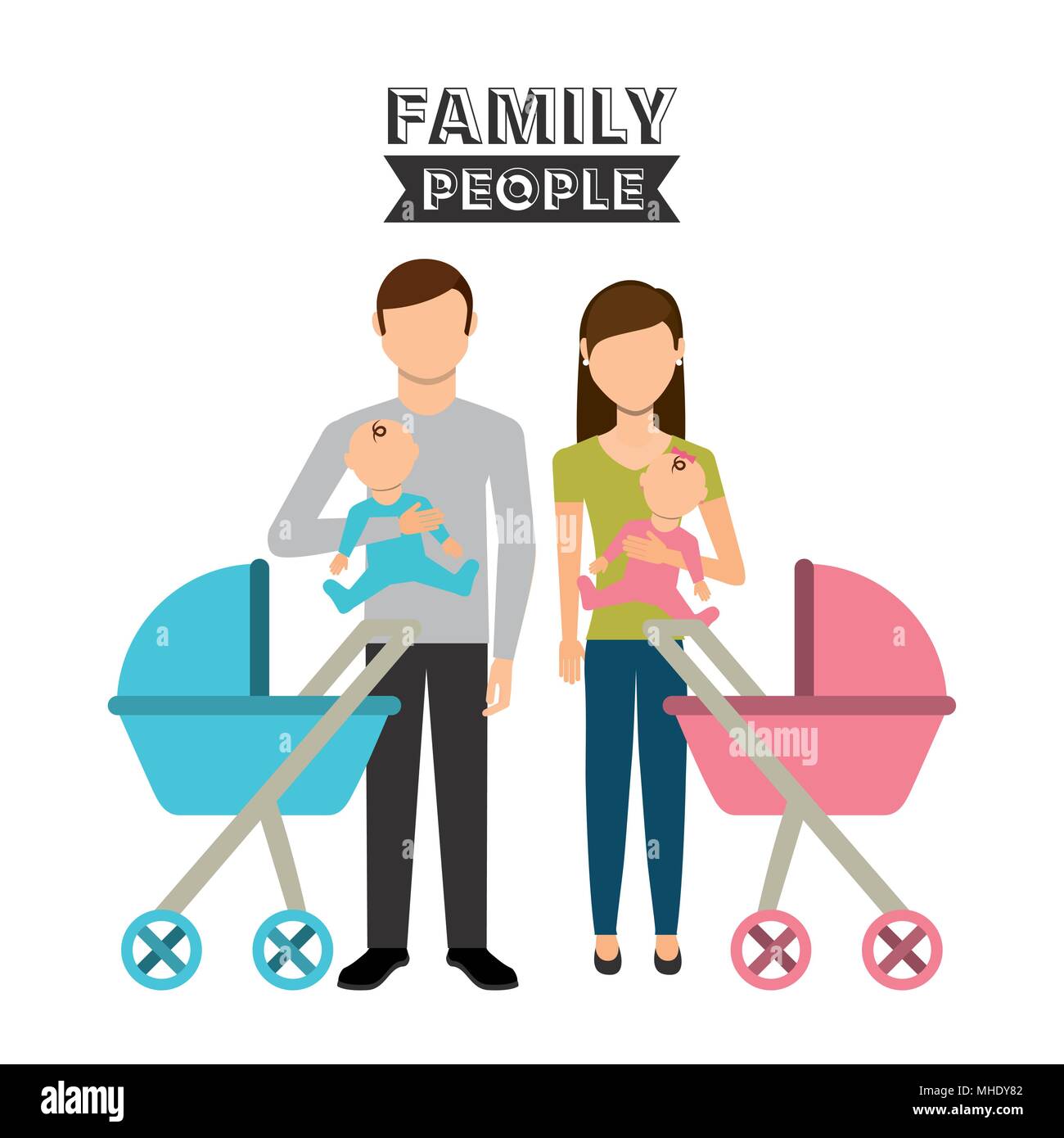 family people Stock Vector Image & Art - Alamy