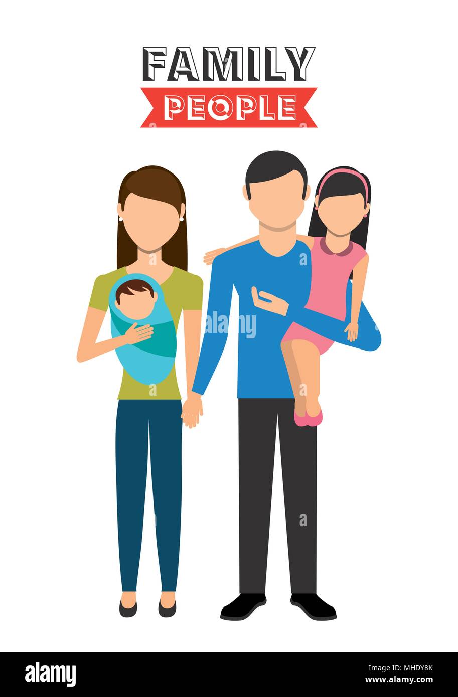 family people Stock Vector Image & Art - Alamy
