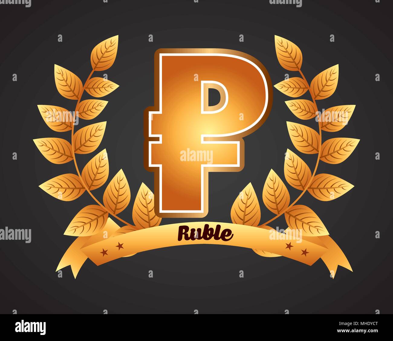 ruble symbol Stock Vector Image & Art - Alamy