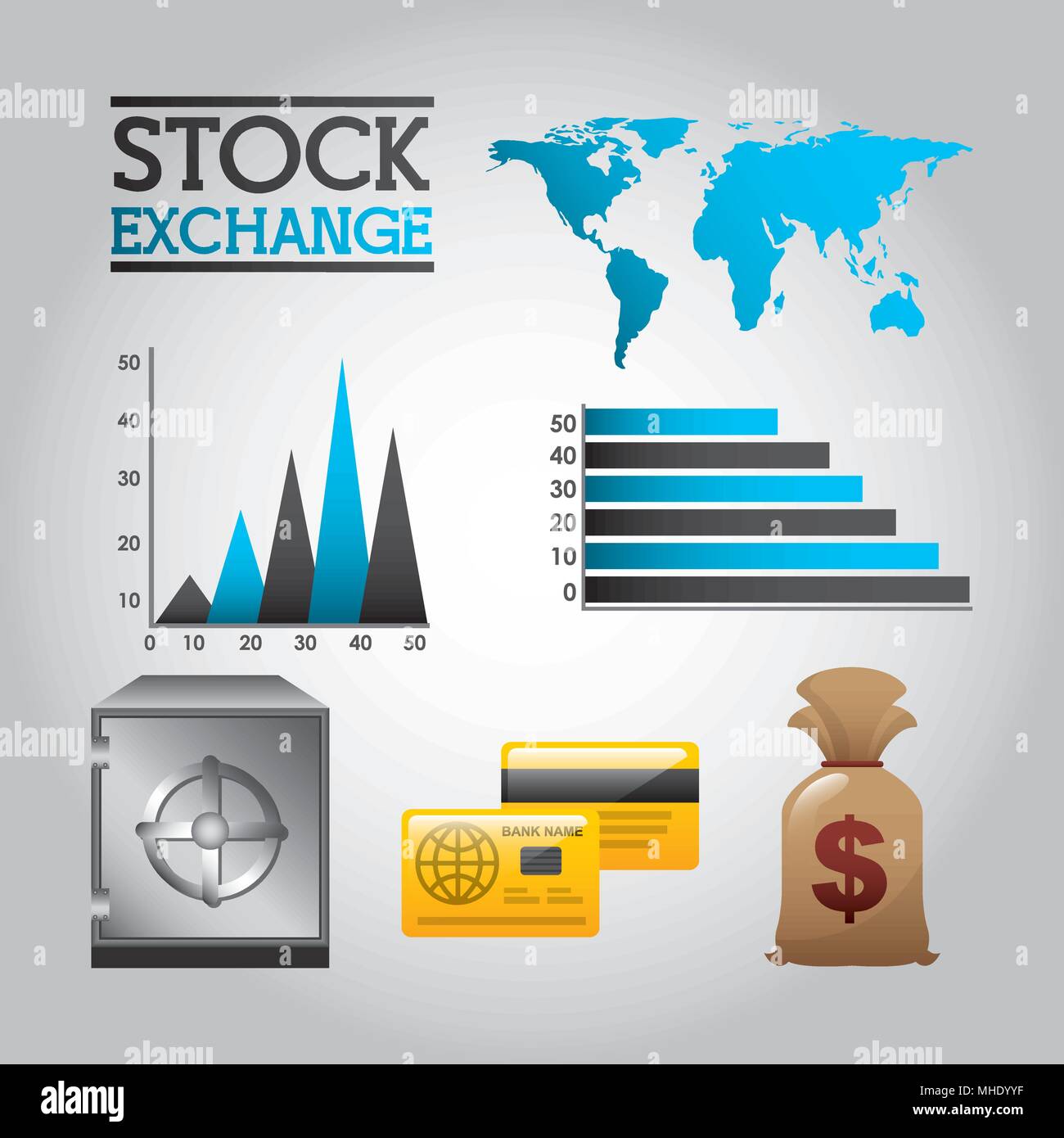 stock exchange Stock Vector Image & Art - Alamy