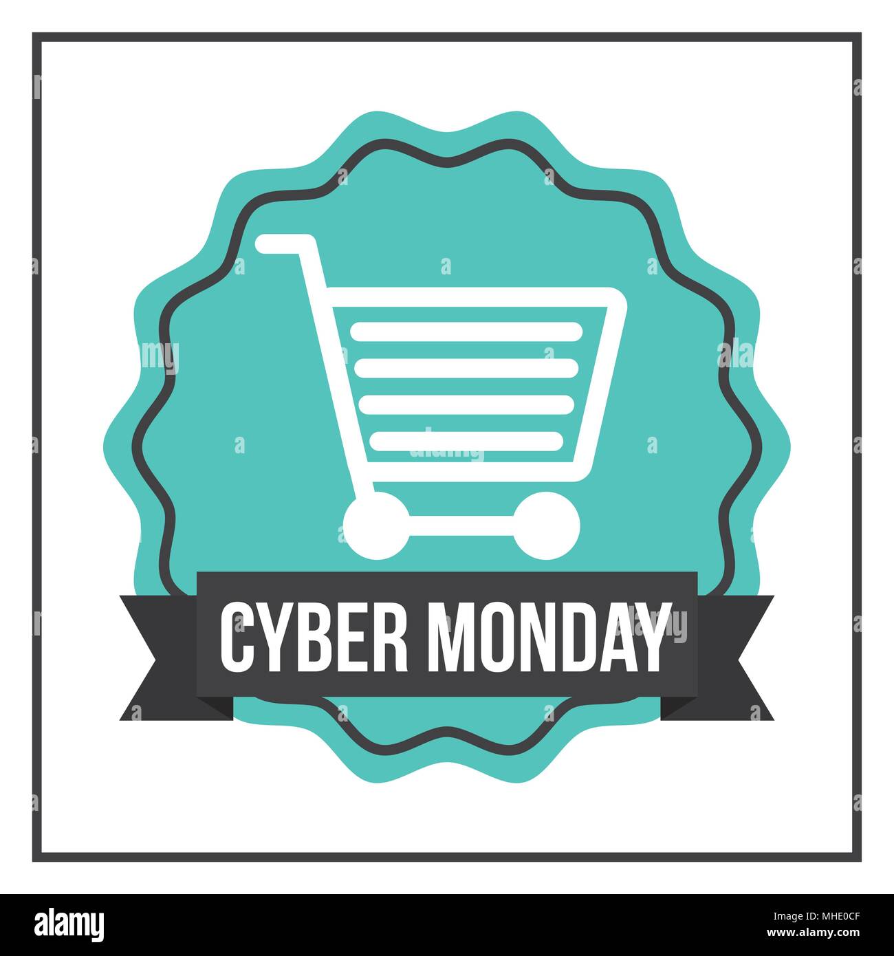 Cyber monday ribbon banner Cut Out Stock Images & Pictures - Alamy