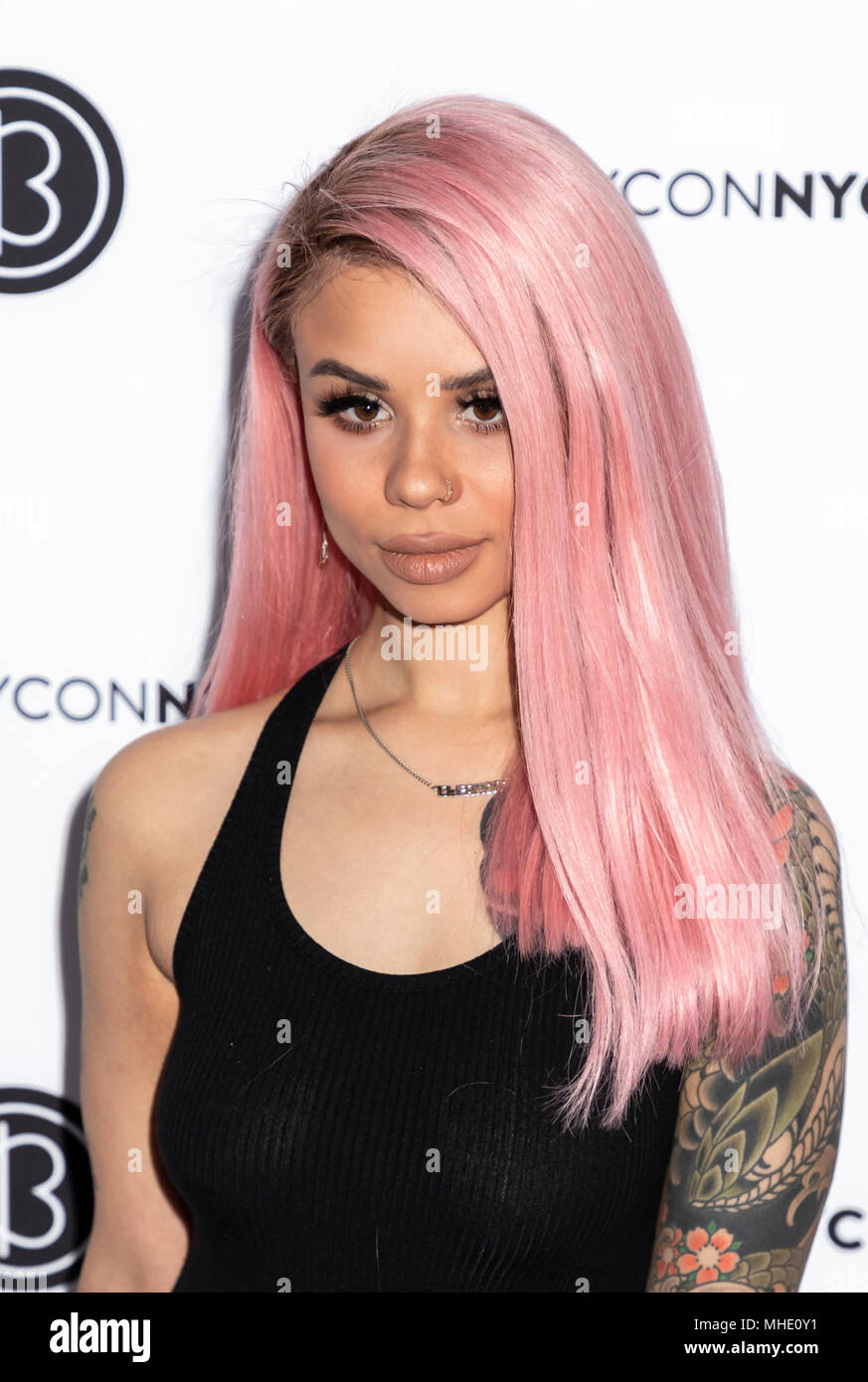 New York, NY, USA - April 21, 2018: Snitchery attends Beautycon ...