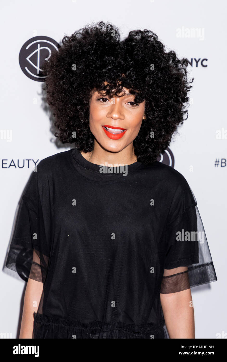New York, NY, USA - April 21, 2018: Kia Marie attends Beautycon Festival NYC 2018 at Jacob K ...