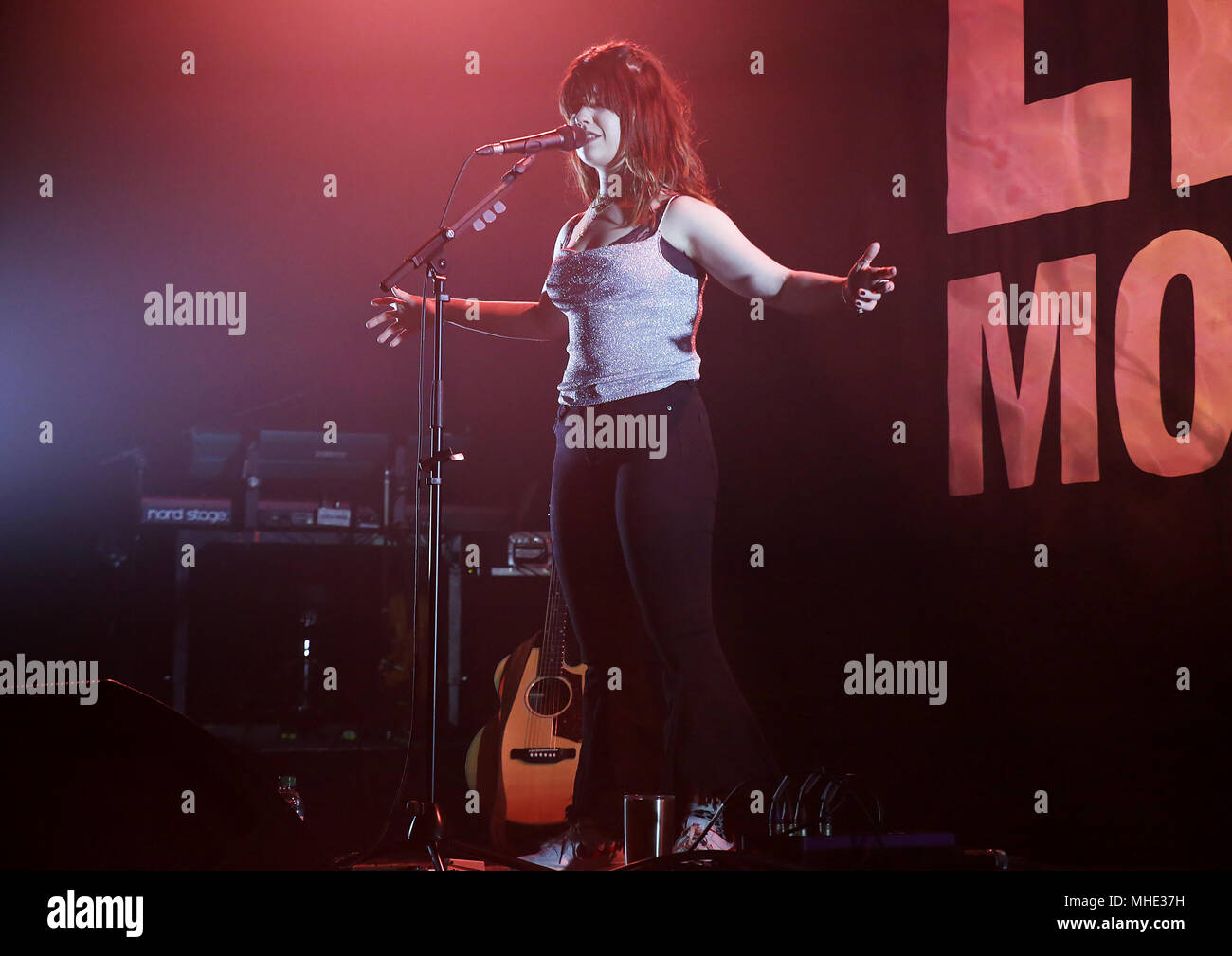 Lily Moore Performing at Manchester O2 Apollo Featuring: Lily Moore ...