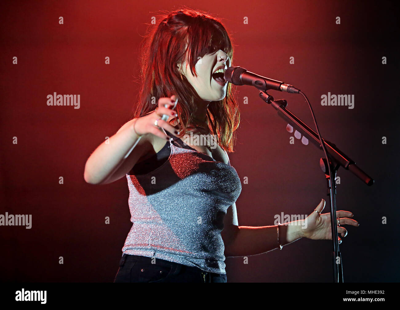 Lily Moore Performing at Manchester O2 Apollo Featuring: Lily Moore ...