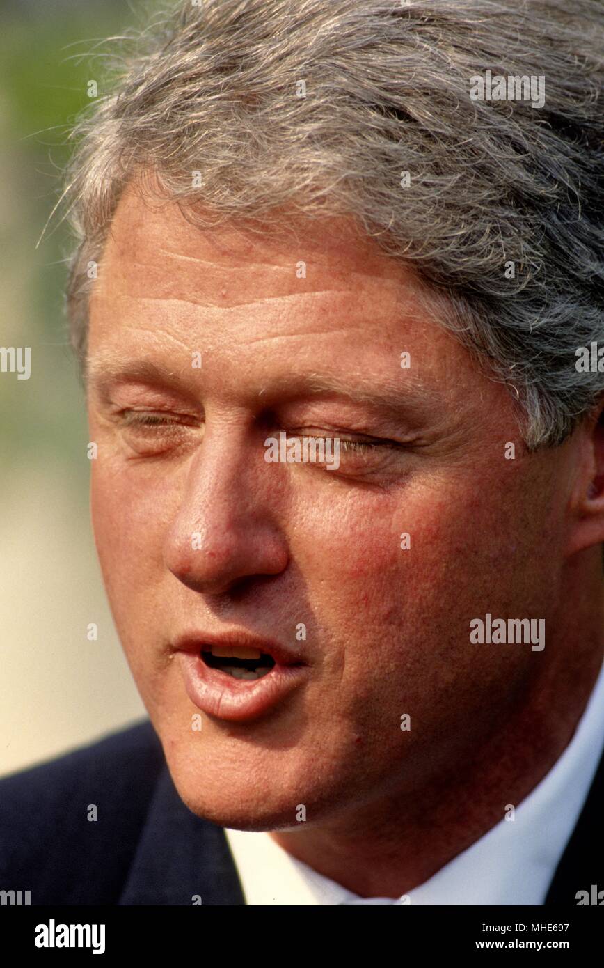 Washington, DC. 1996 President William Jefferson Clinton during Rose ...