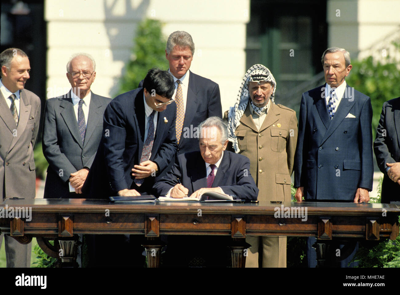 Washington, DC. 9-13-1993 President William Jefferson Clinton hosts the ...