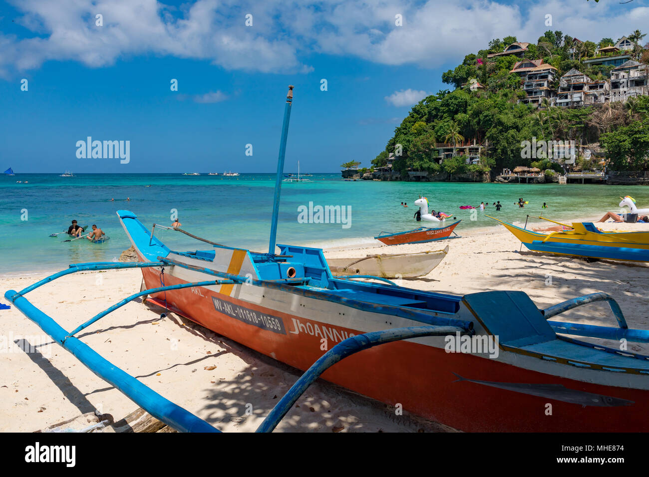 Boracay Philippines April 06, 2018 Diniwid Beach Stock Photo - Alamy