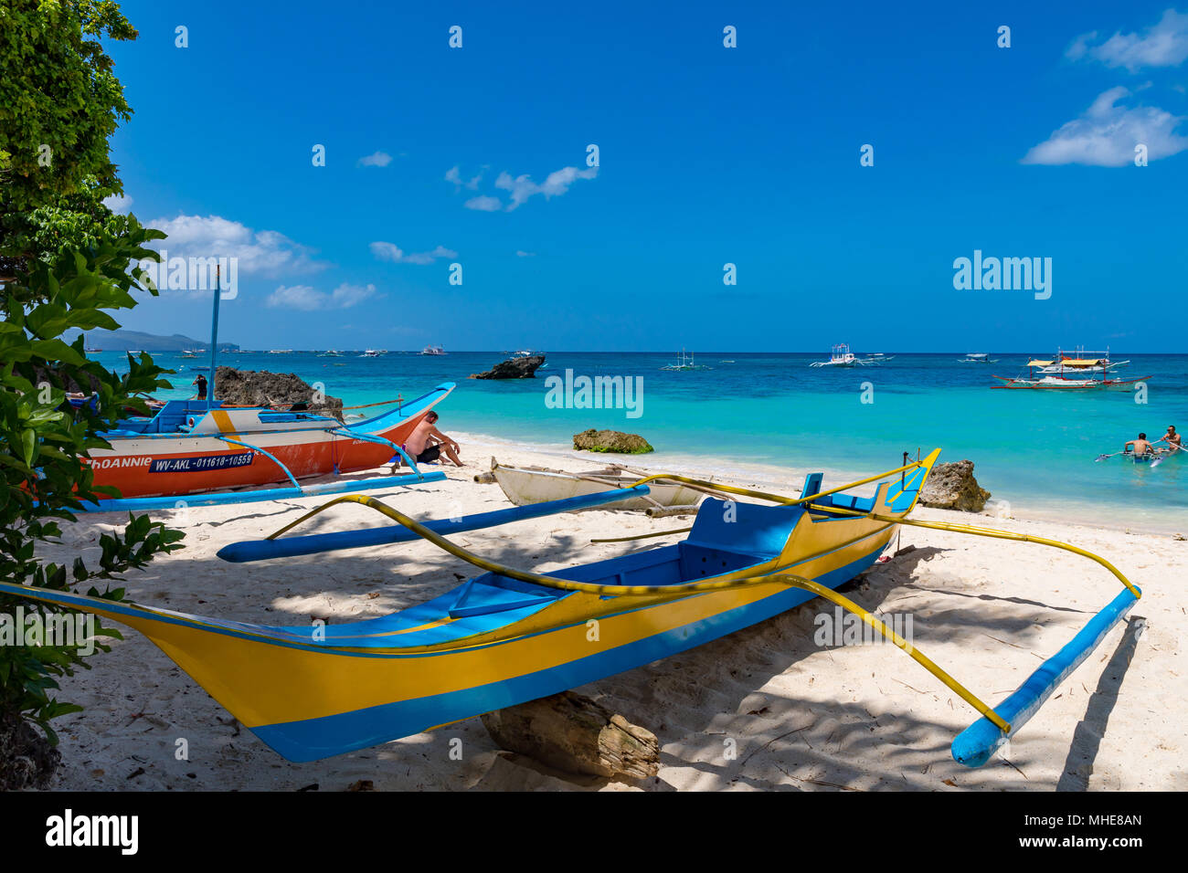 Boracay Philippines April 06, 2018 Diniwid Beach Stock Photo - Alamy